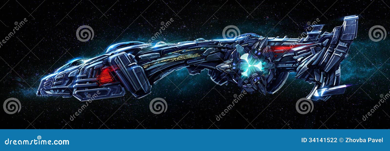 Rymdskepp stock illustrationer. Illustration av kabin - 34141522