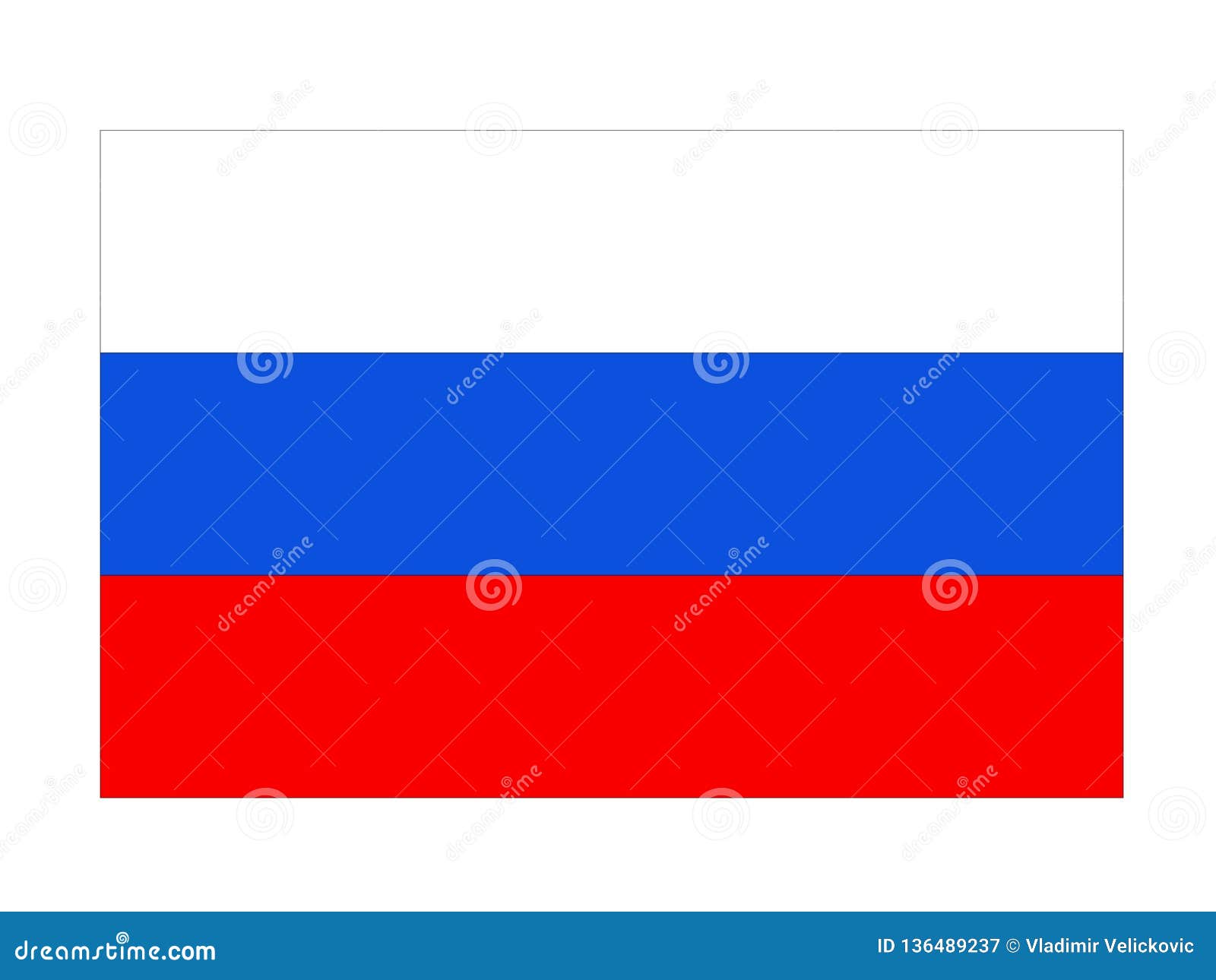 Rysk Flagga - Rysk Federation Vektor Illustrationer - Illustration av ...