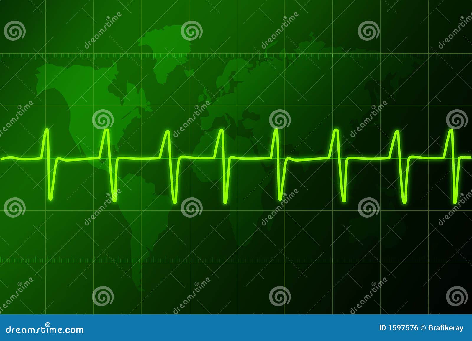 Rythme Cardiaque Du Cardiogramme1 Illustration Stock - Illustration du ...