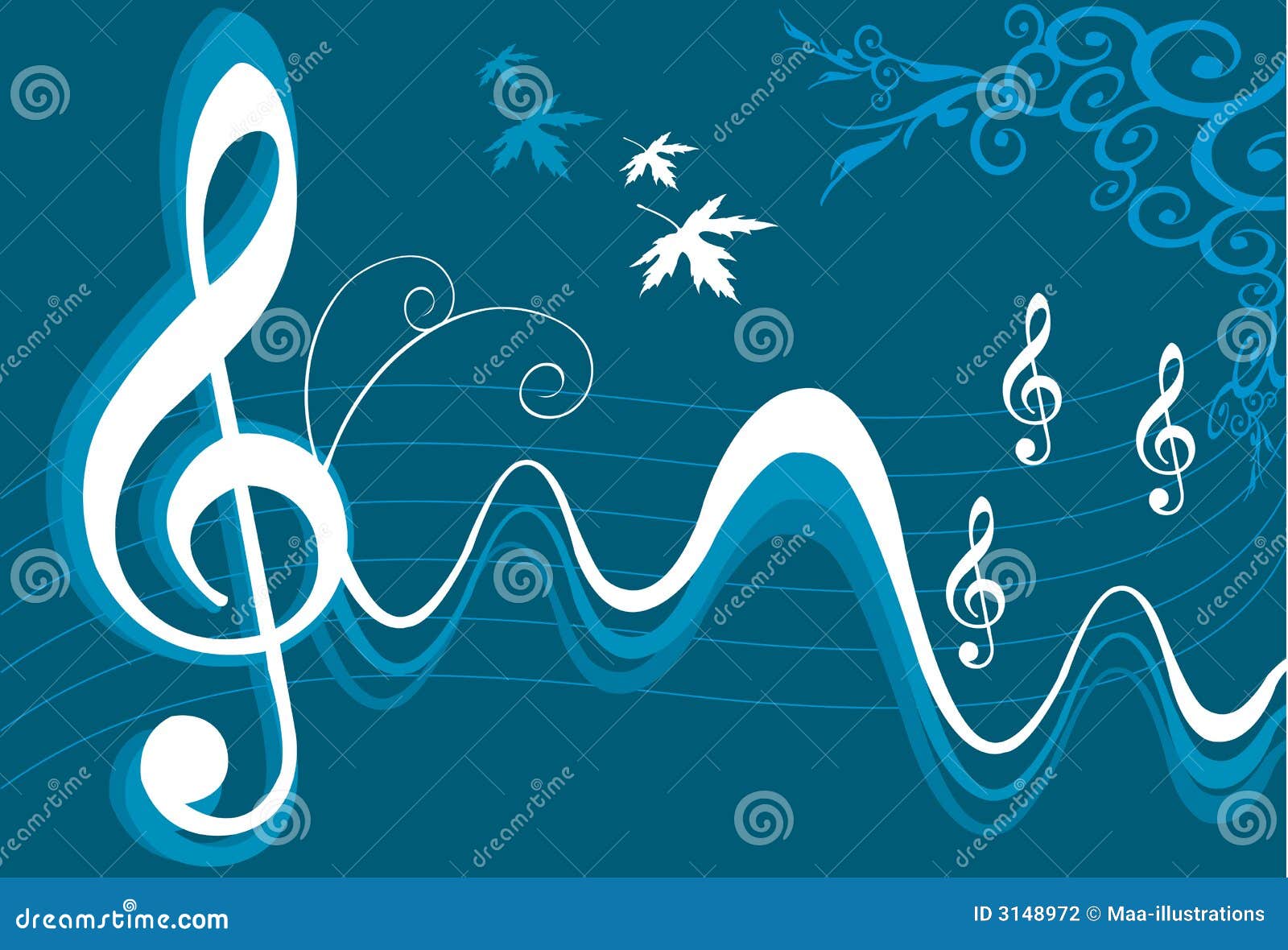 Rythme De La Musique, Ondes Et Pas Illustration de Vecteur ...