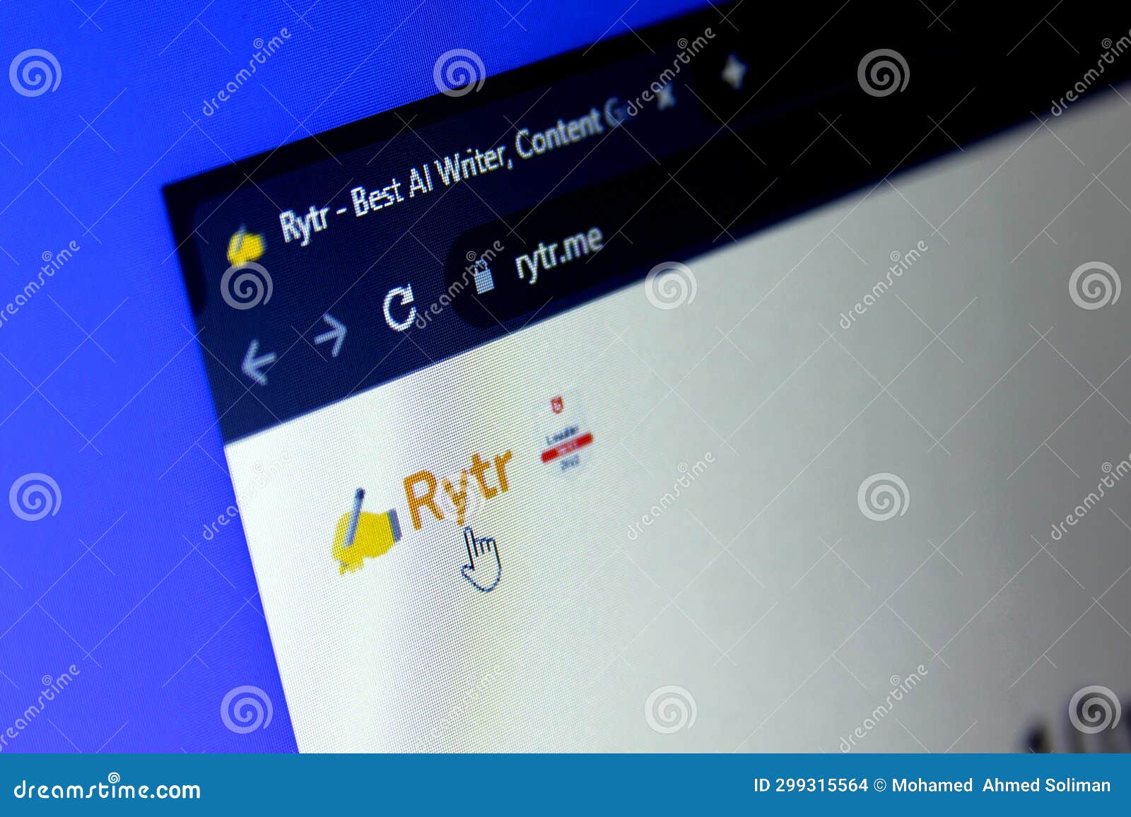 Rytr AI Writing Assistant editorial stock image. Image of computer ...