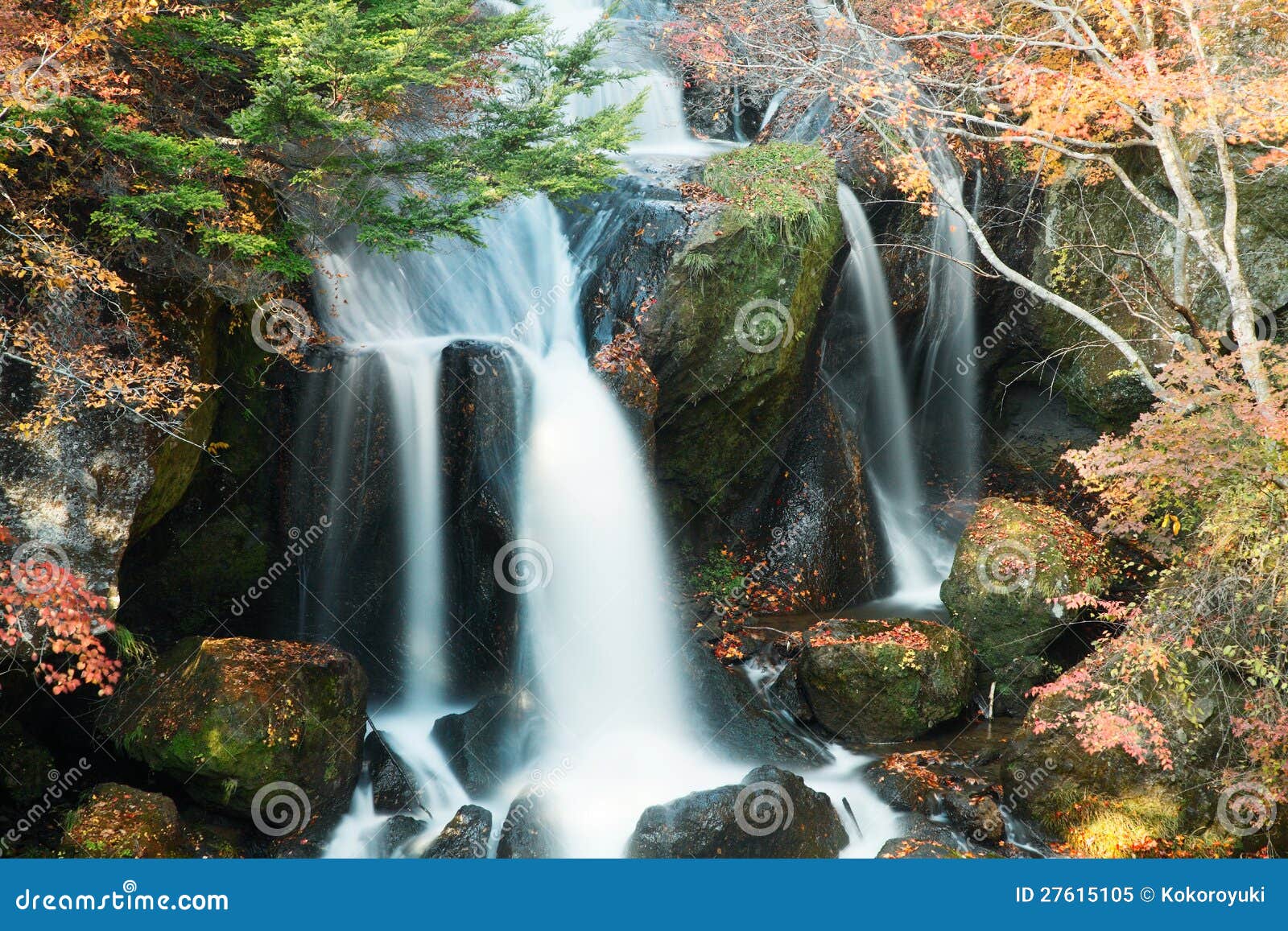 Ryuzu falls stock image. Image of nikko, waterfall, falling - 27615105