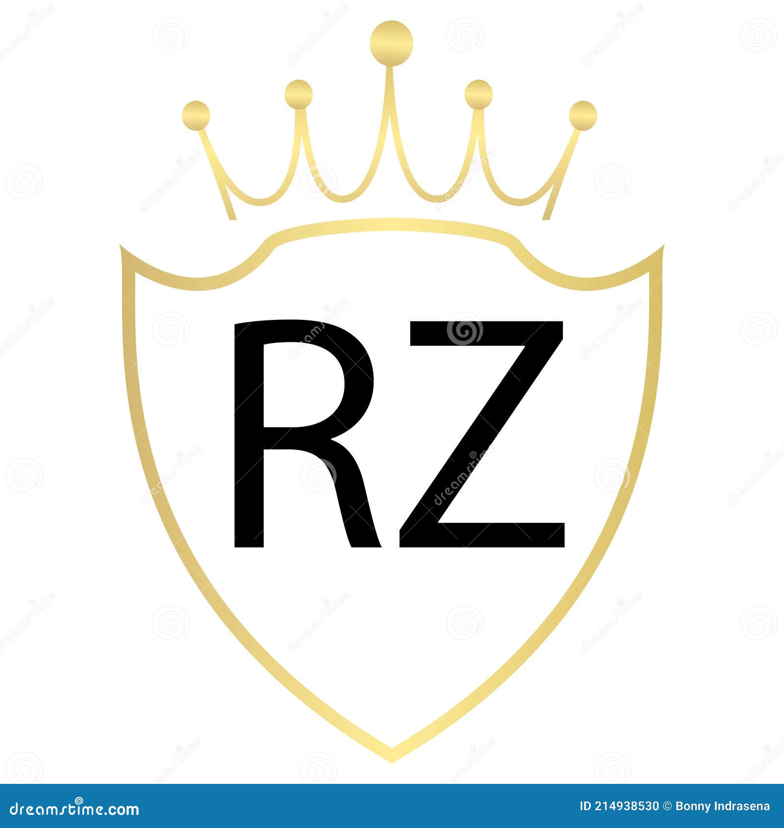 RZ Letter Logo Design with Simple Style Stock Vector - Illustration of ...