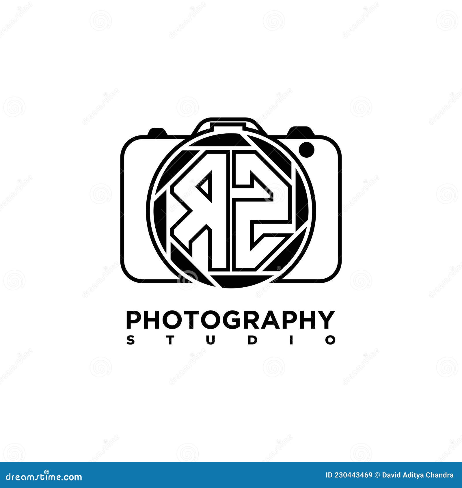 RZ Letter Photograph Camera Style Stock Vector - Illustration of ...