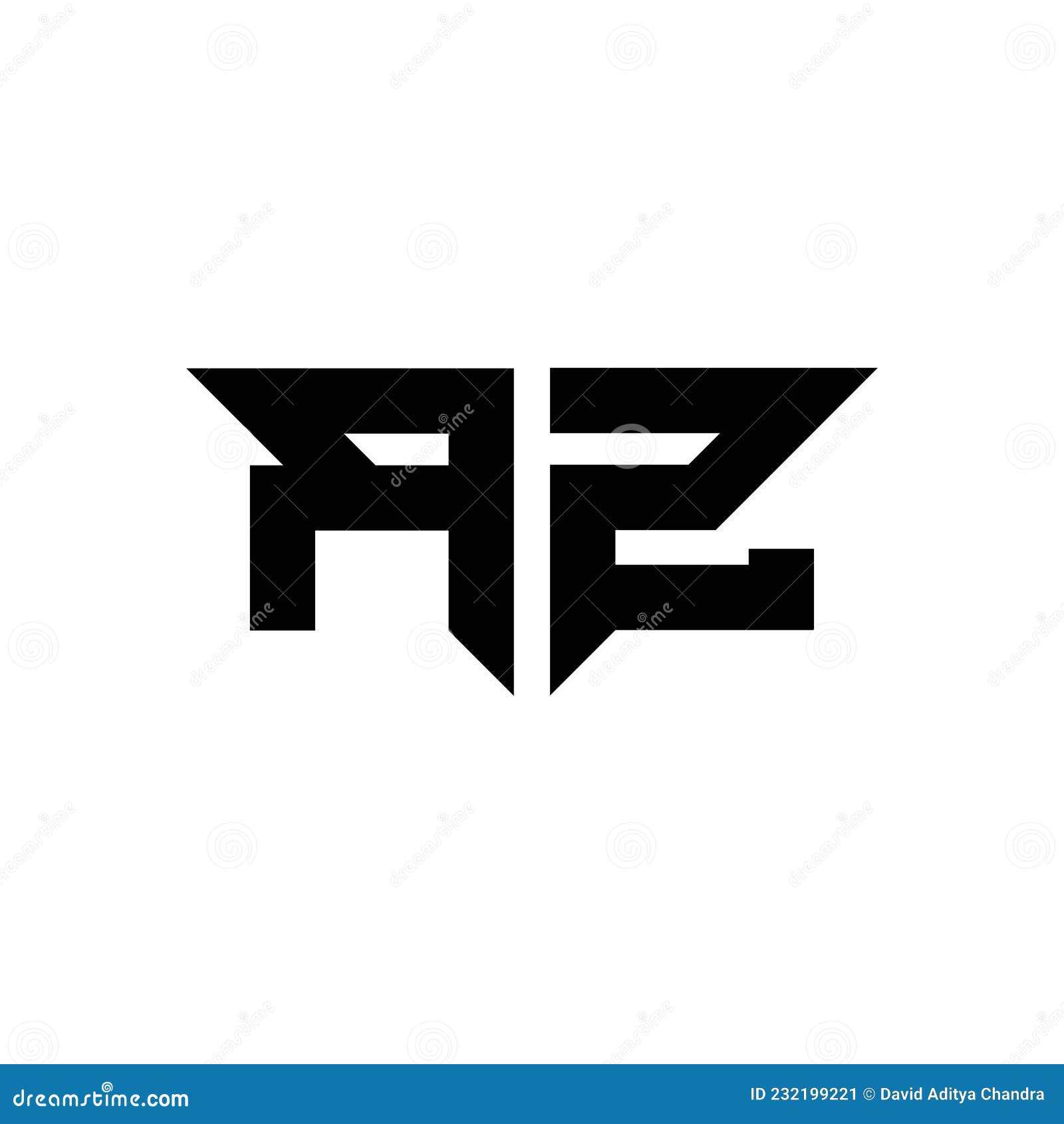 RZ Logo Monogram Design Template Stock Vector - Illustration of ...