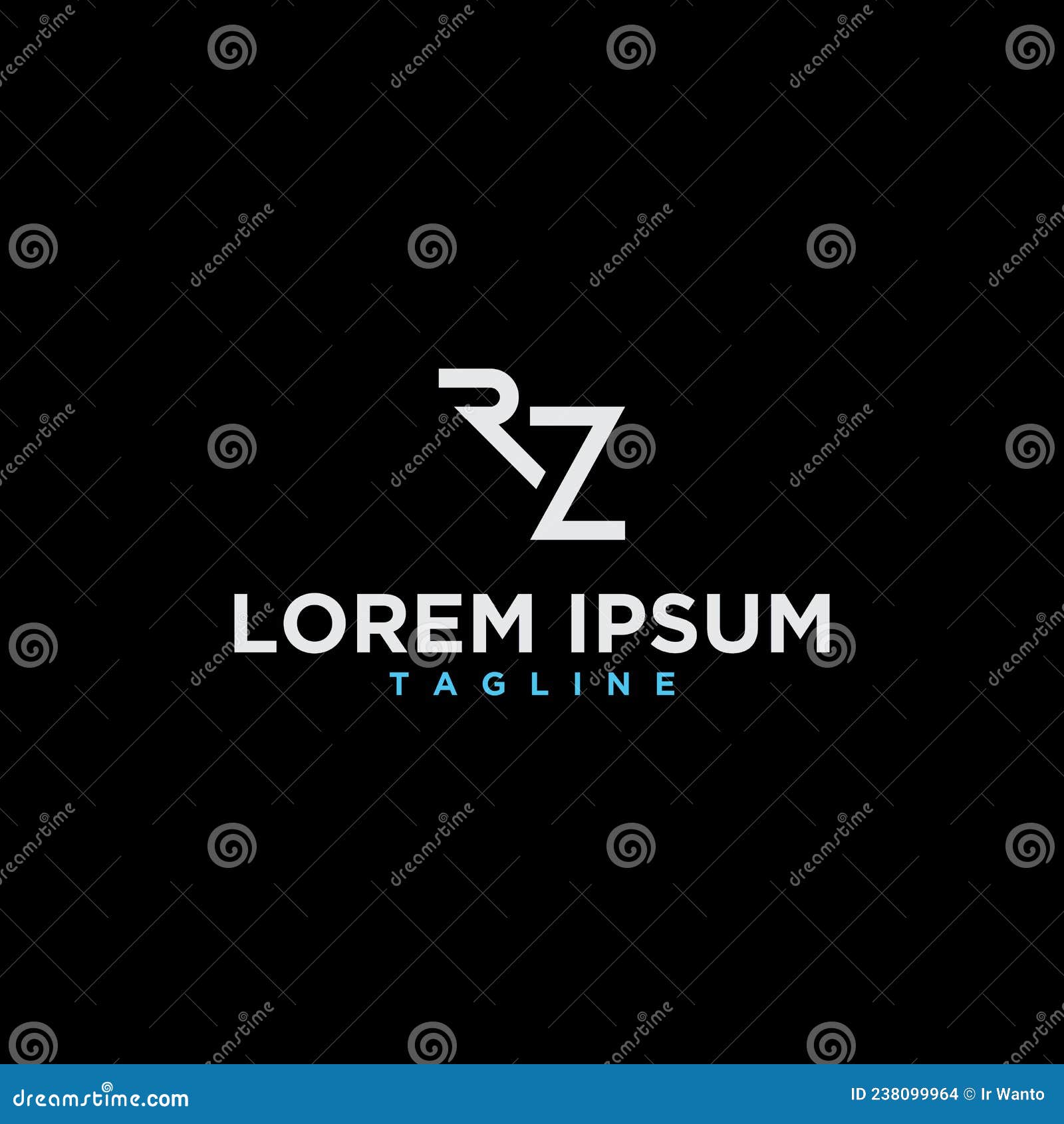 Rz Monogram Logo Design Inspiration Stock Vector - Illustration of ...