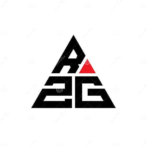 RZG Triangle Letter Logo Design with Triangle Shape. RZG Triangle Logo ...