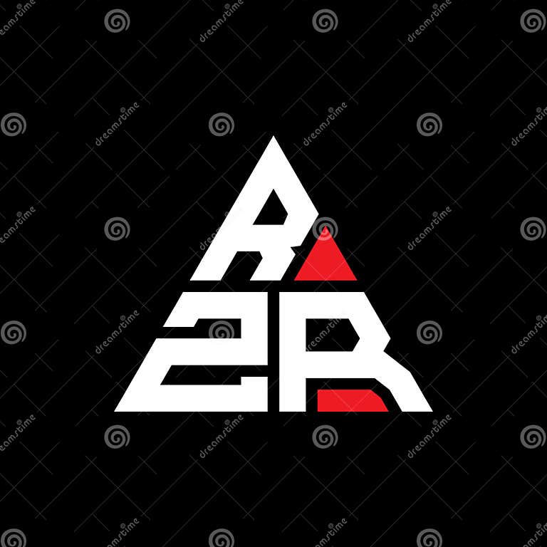 RZR Triangle Letter Logo Design with Triangle Shape. RZR Triangle Logo ...