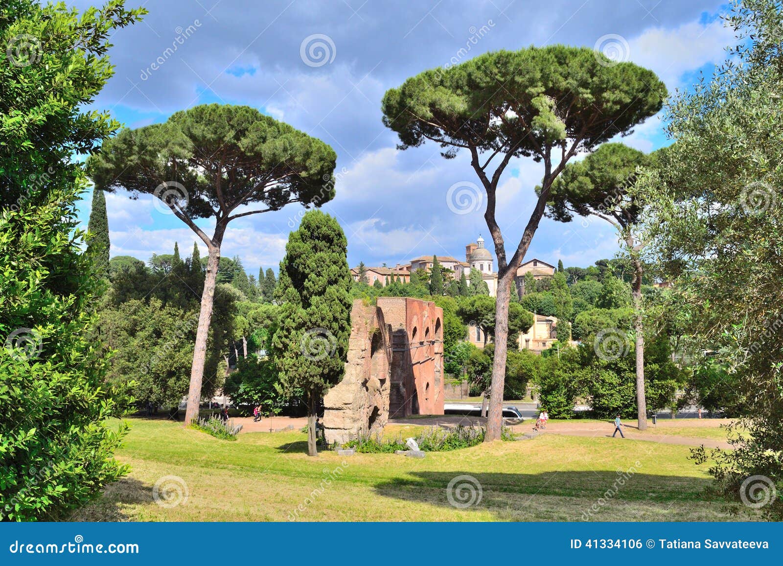 Rzym, palatyn zdjęcie stock. Obraz złożonej z włochy - 41334106