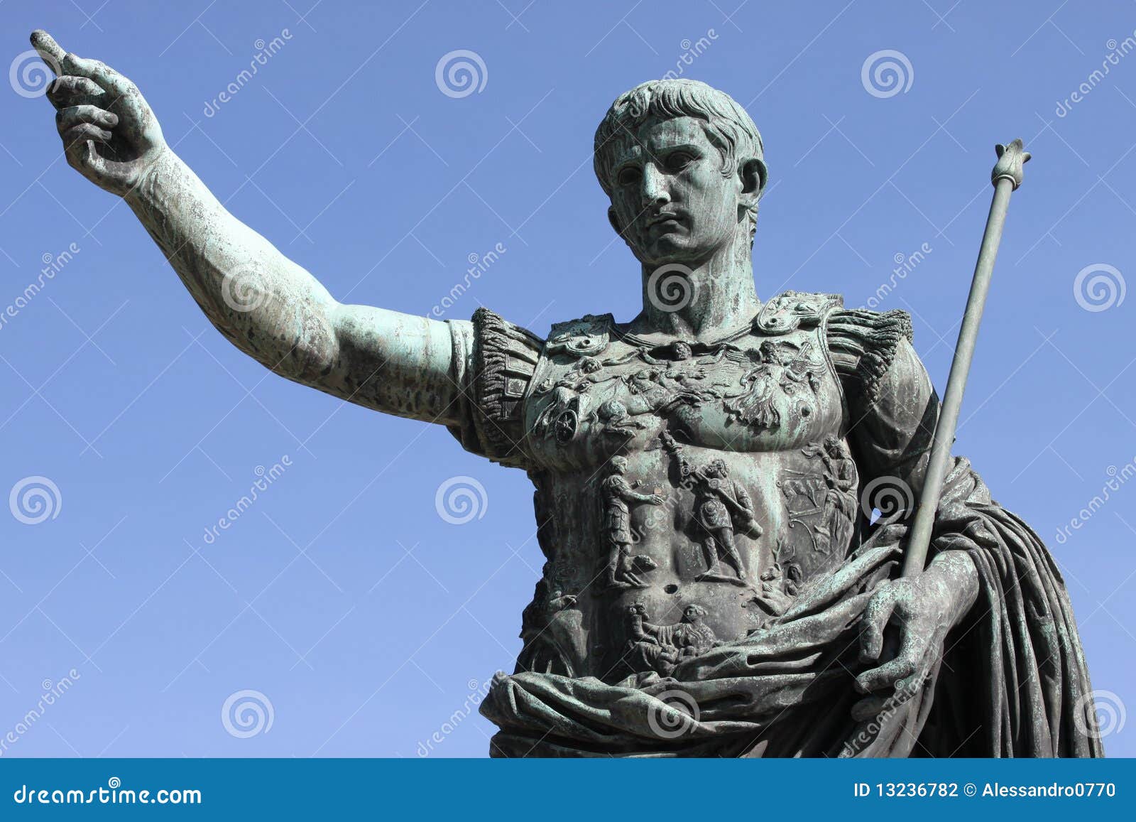 Rzymski augustus cesarz zdjęcie stock. Obraz złożonej z cezar - 13236782