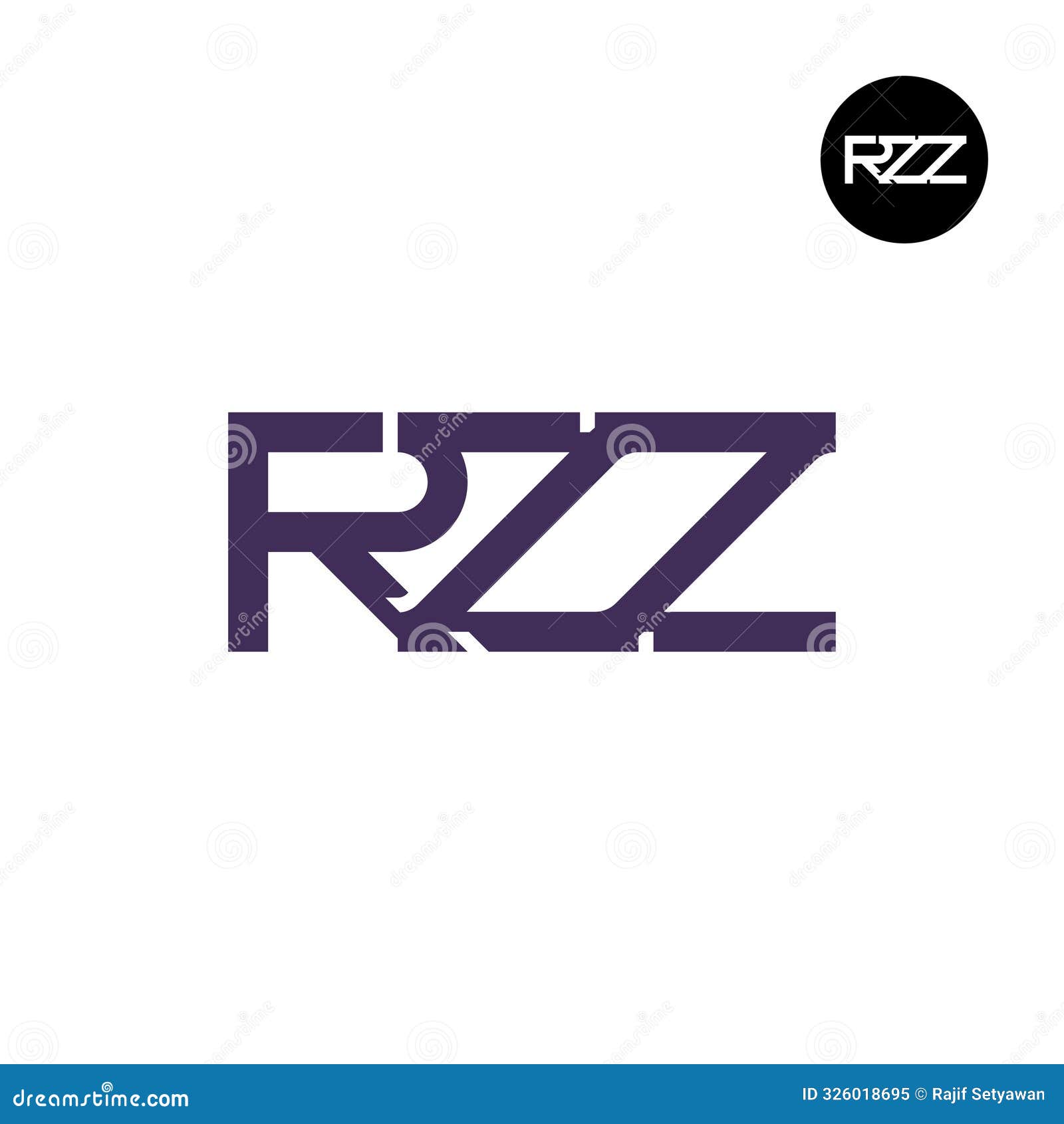 RZZ Logo Letter Monogram Design Stock Vector - Illustration of logo ...