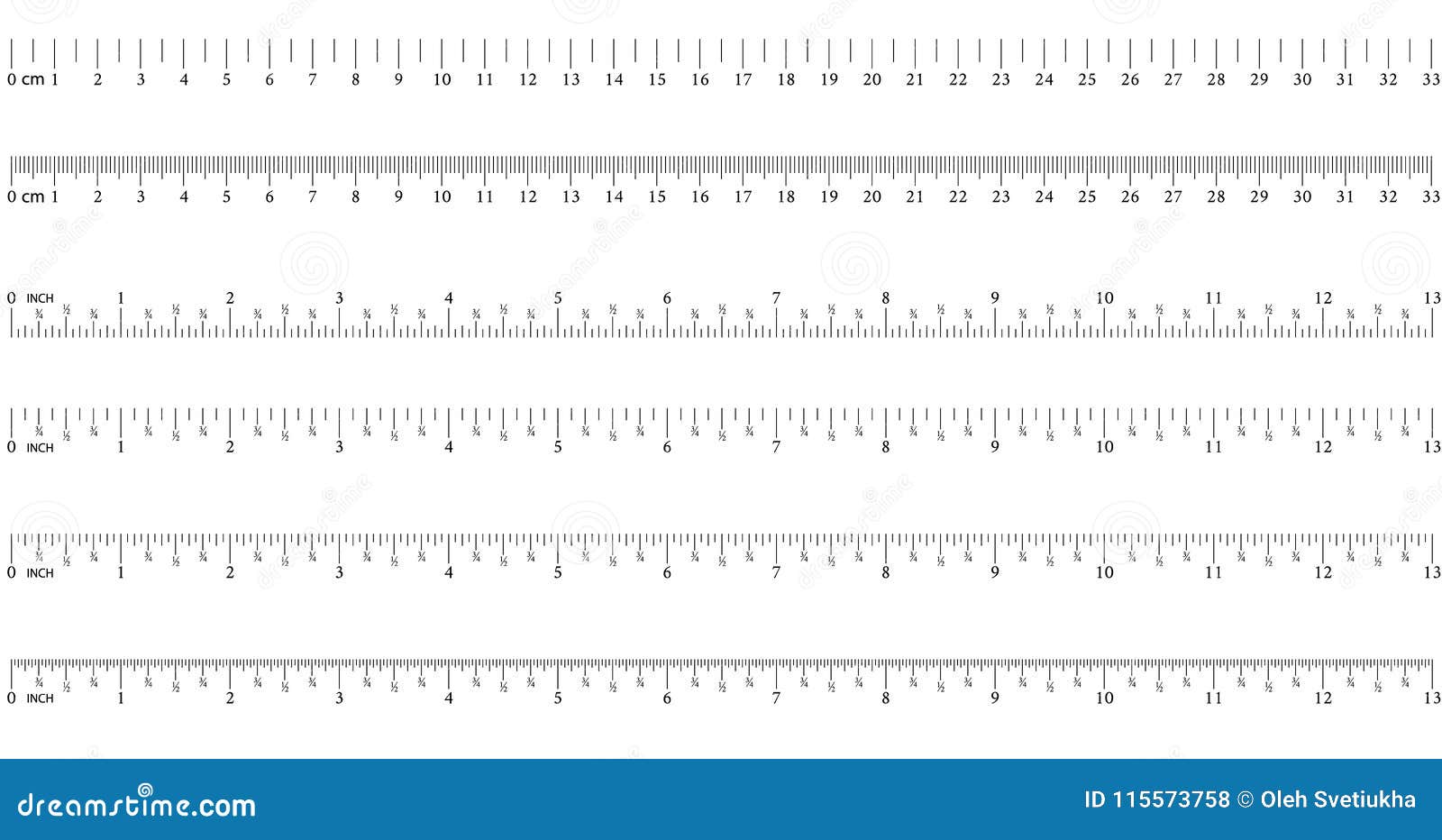 Medidas Da Regua Polegadas Tamanho Real