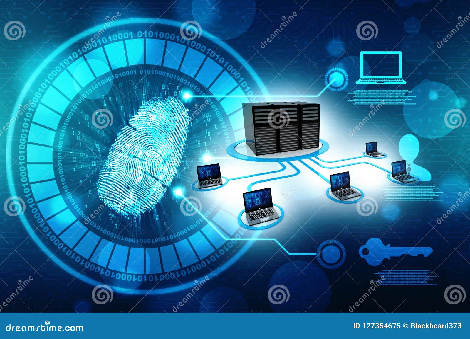 Réseau Informatique, Communication D'Internet à L'arrière-plan De ...