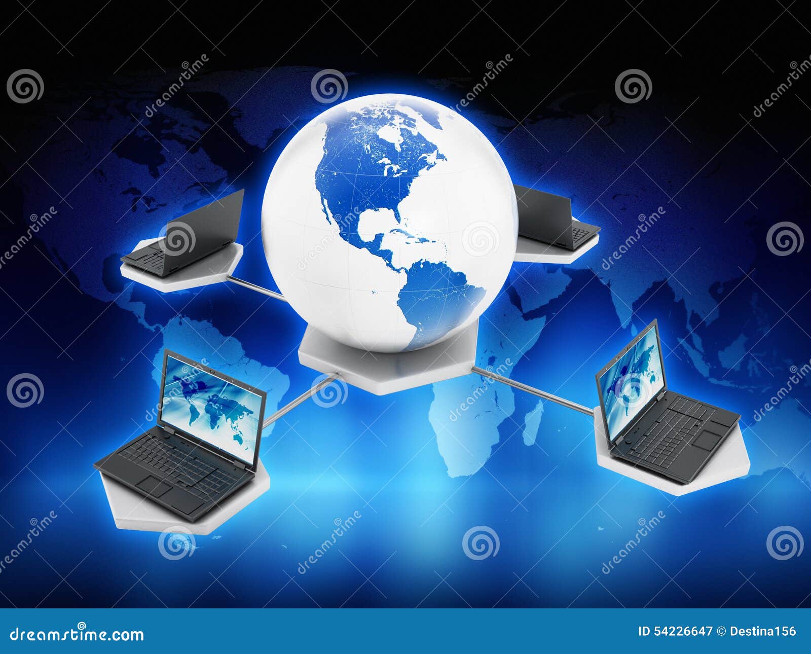 Réseau informatique global illustration stock. Illustration du ...
