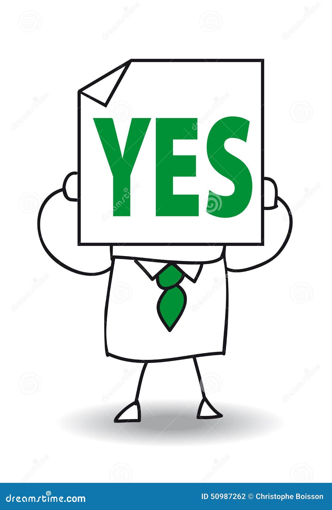 Sí por supuesto ilustración del vector. Ilustración de rasgo - 50987262