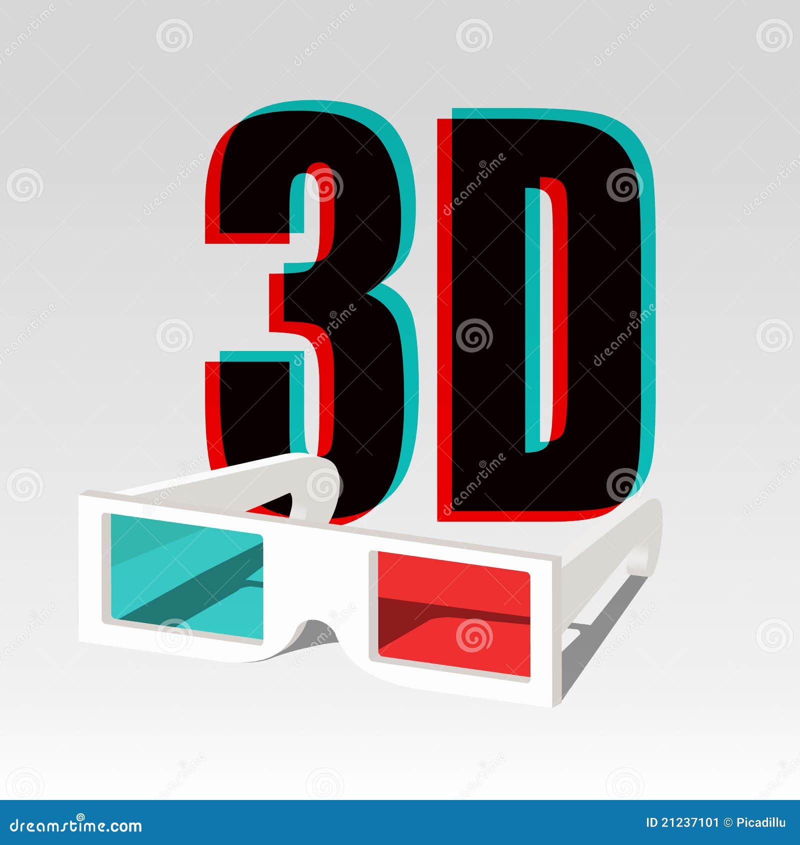 Símbolo 3d y espec. ilustración del vector. Ilustración de hollywood ...