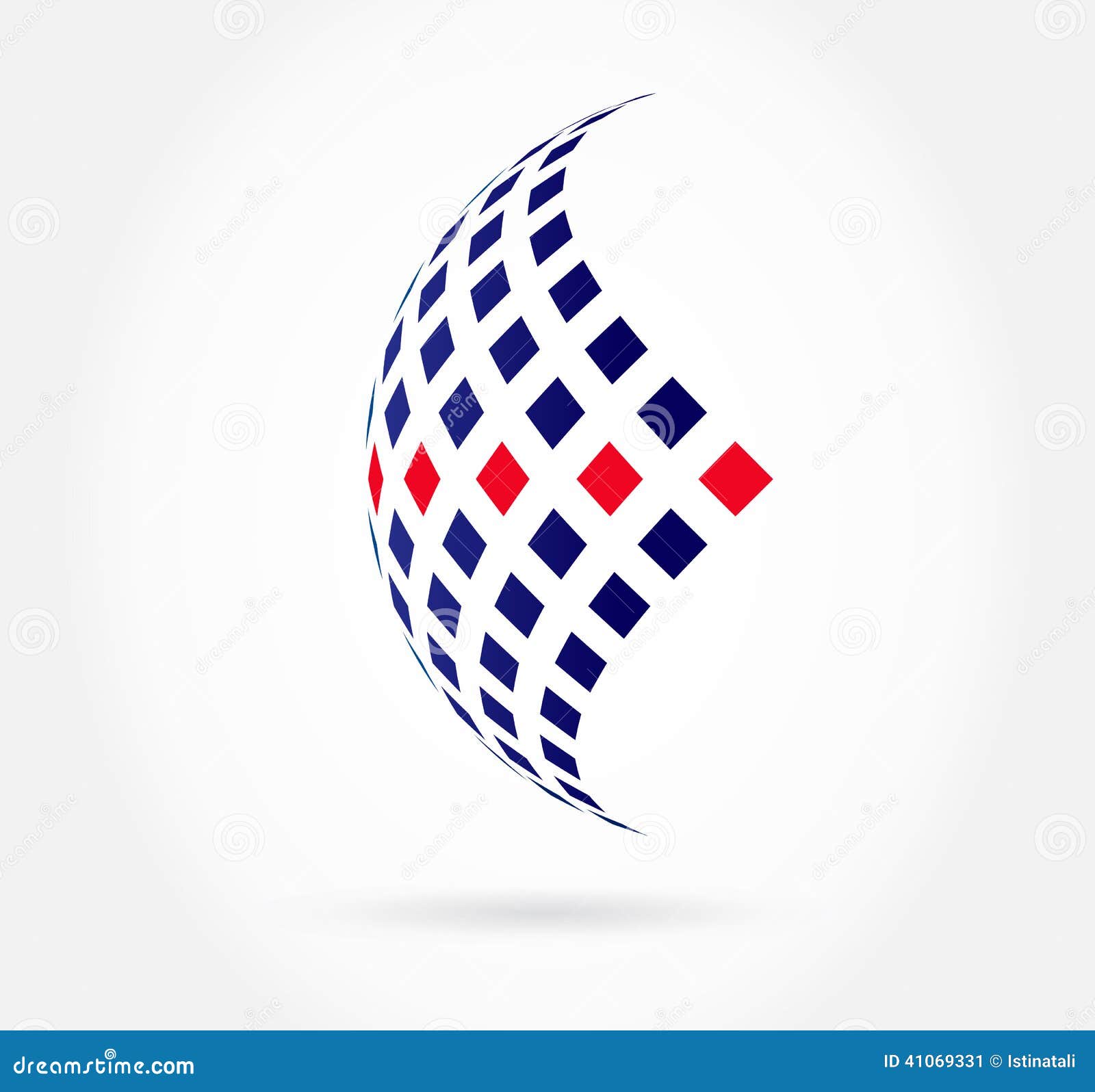 Símbolo abstrato ilustração do vetor. Ilustração de isolado - 41069331