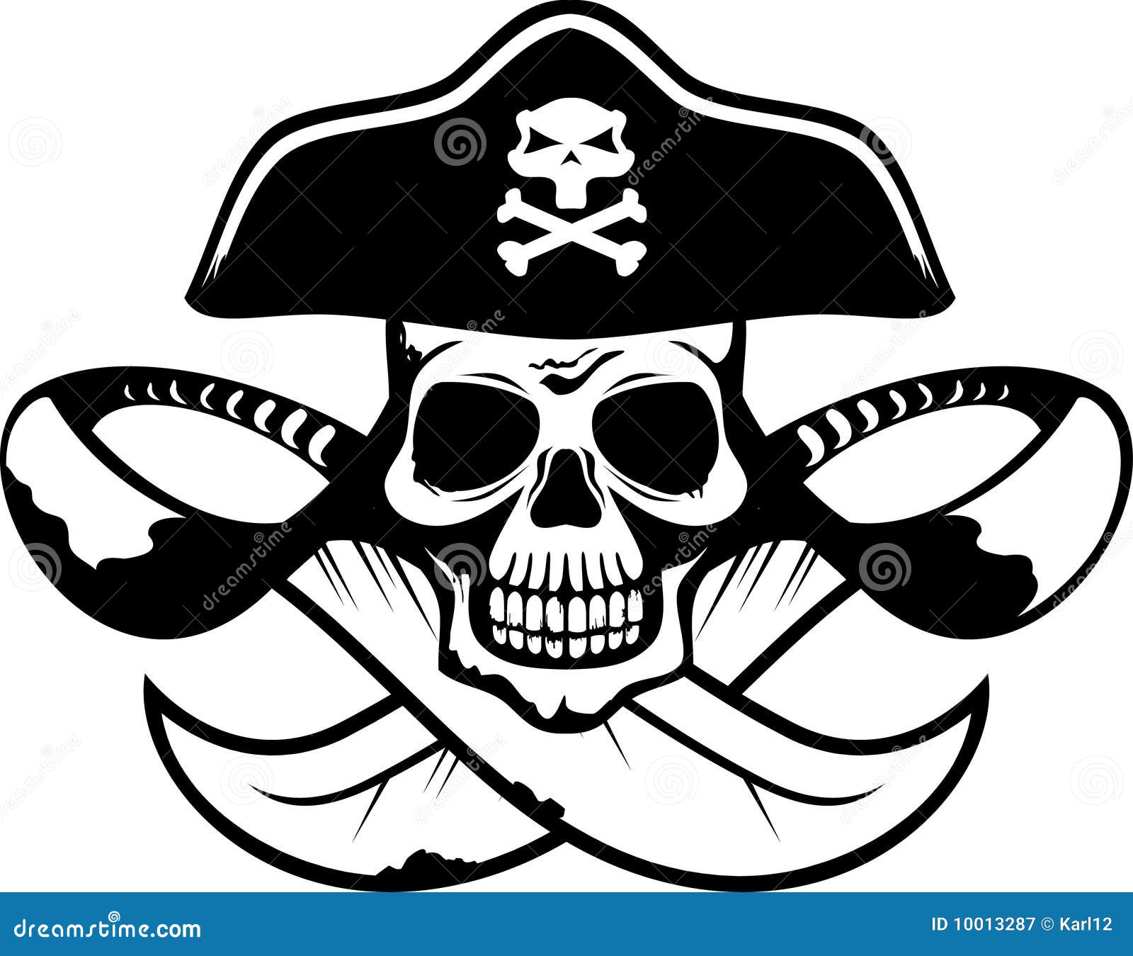 Símbolo Abstrato Do Pirata No Formato Do Vetor Ilustração do Vetor ...