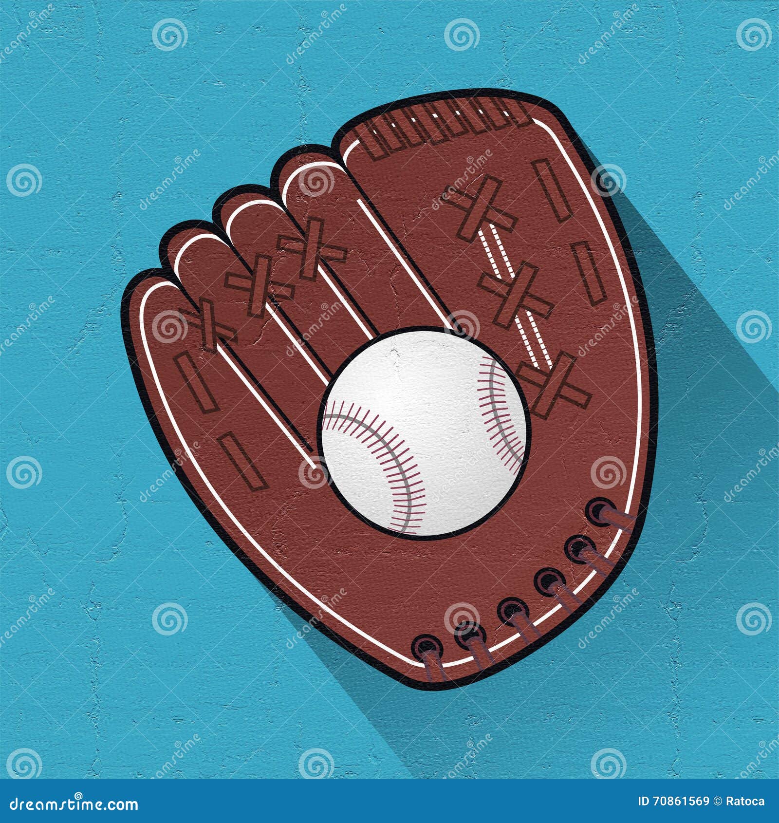 Símbolo Agradable Del Béisbol Stock de ilustración - Ilustración de ...