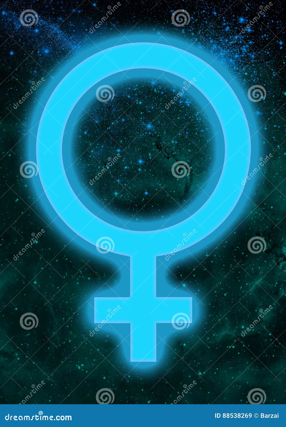 Símbolo Astrológico De Venus Stock de ilustración - Ilustración de ...