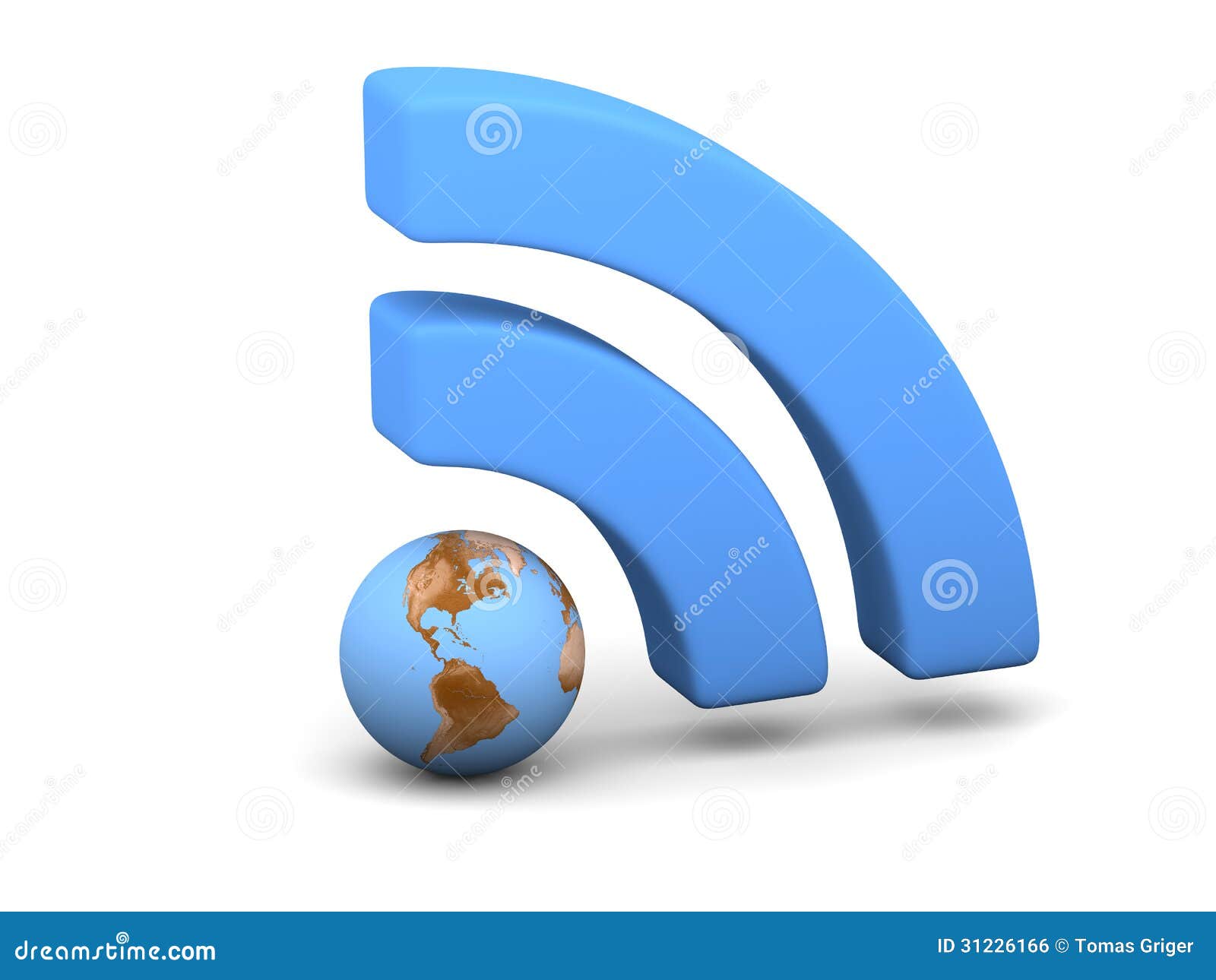 Símbolo azul de WiFi ilustração stock. Ilustração de rede - 31226166