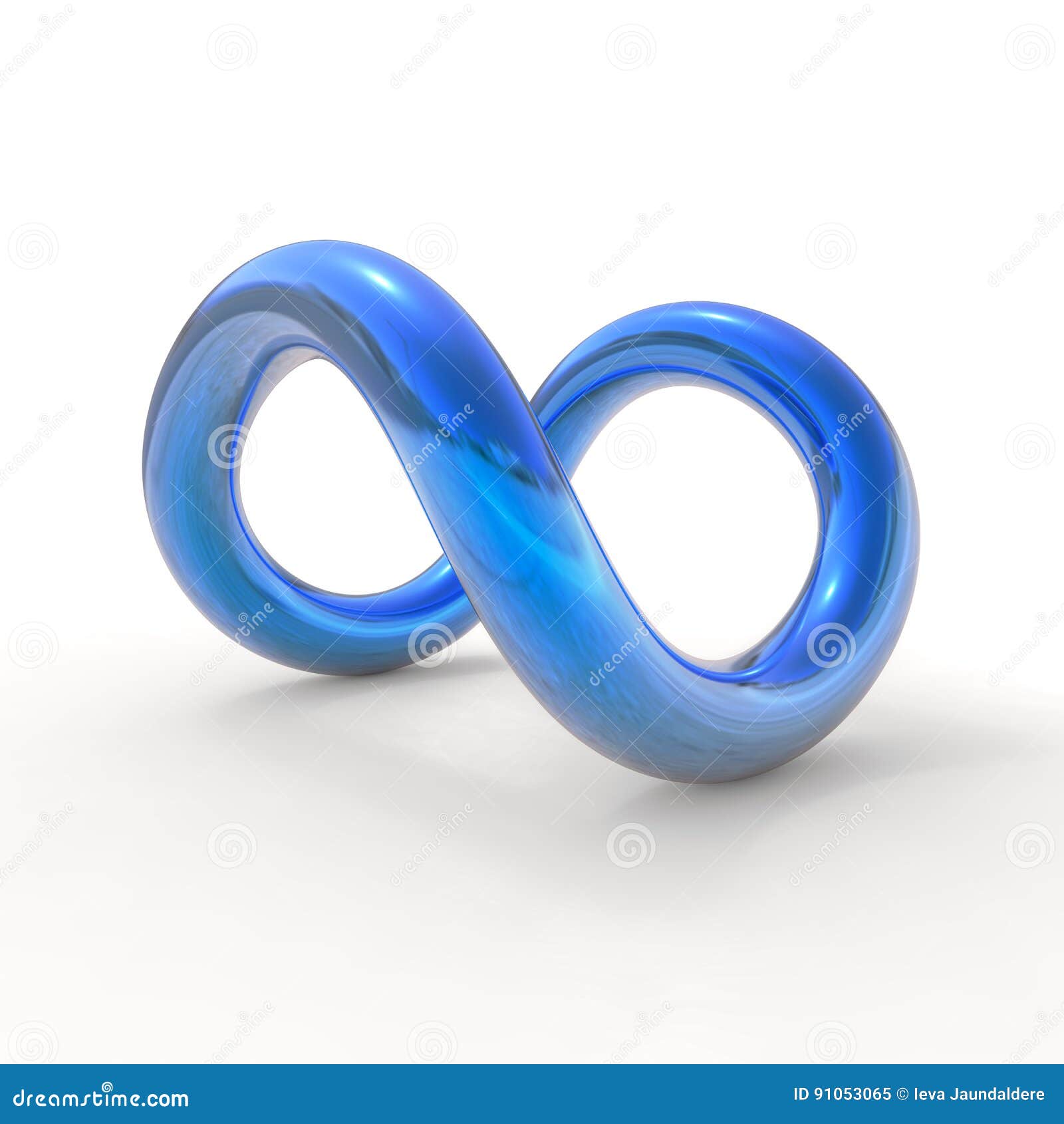 Símbolo azul del infinito stock de ilustración. Ilustración de creativo ...