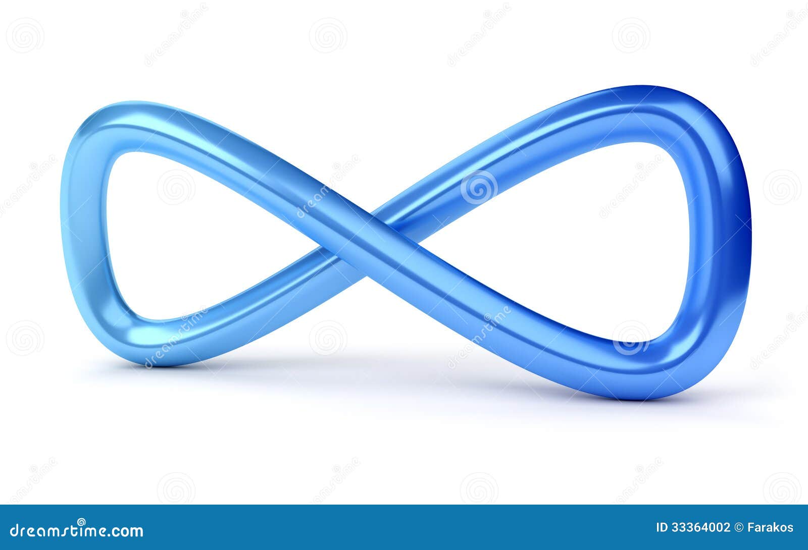 Símbolo Azul Del Infinito 3d Stock de ilustración - Ilustración de ...