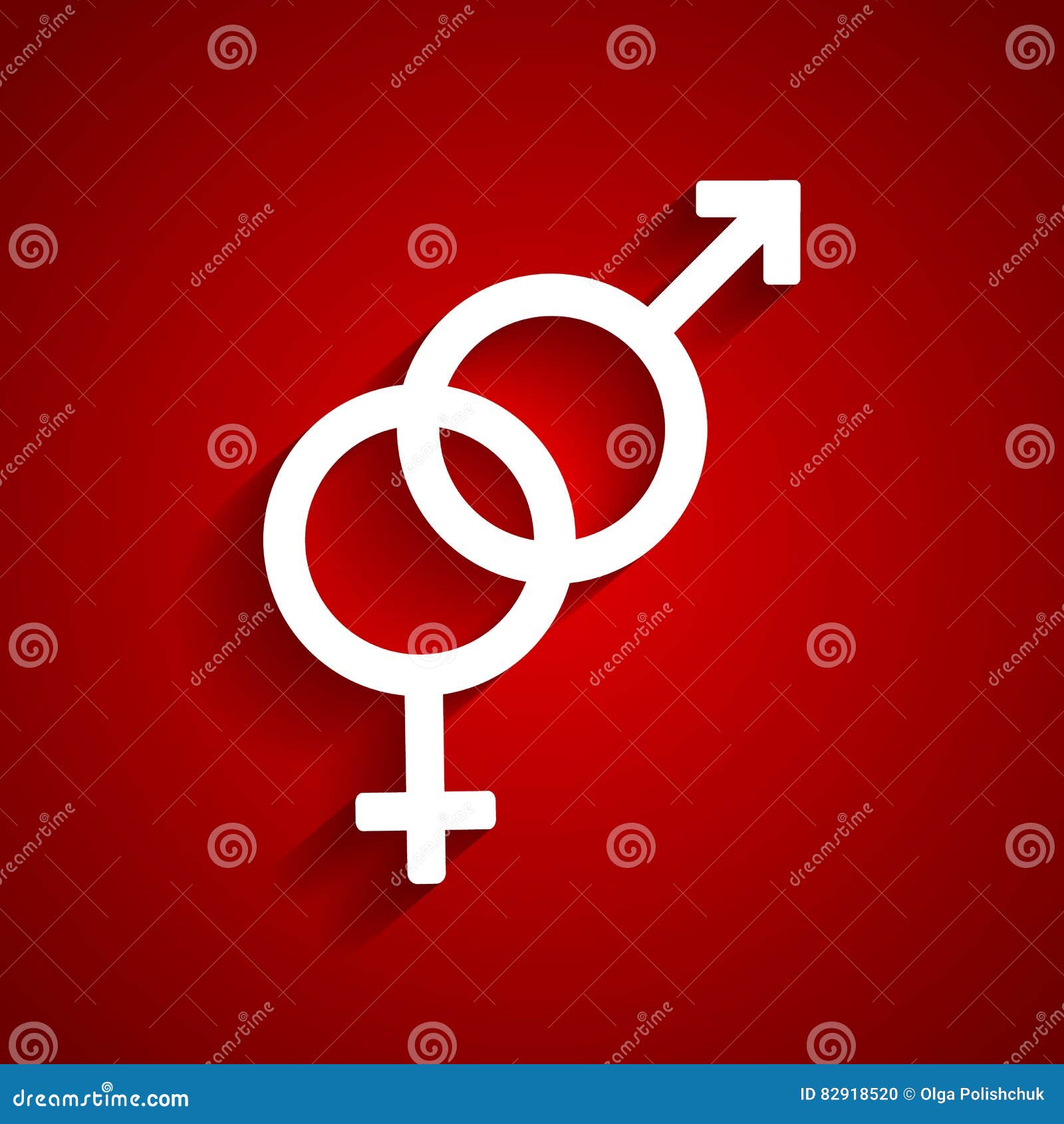 Símbolo Blanco Heterosexual Ilustración del Vector - Ilustración de ...