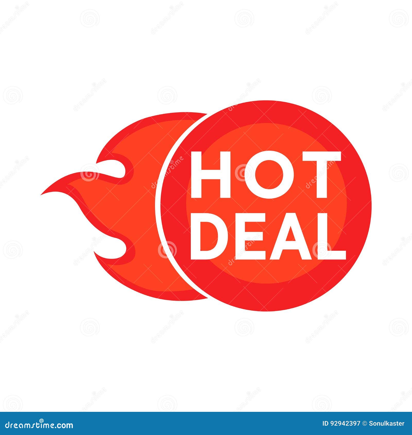 Símbolo caliente del trato ilustración del vector. Ilustración de ...