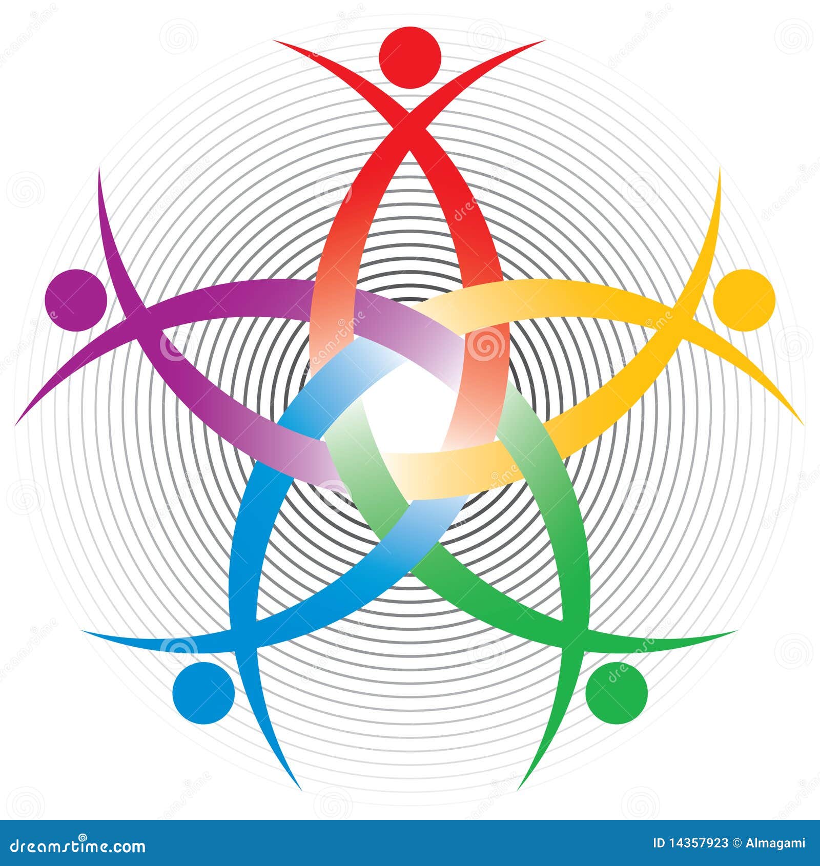 Símbolo colorido da hora ilustração do vetor. Ilustração de comunidade ...