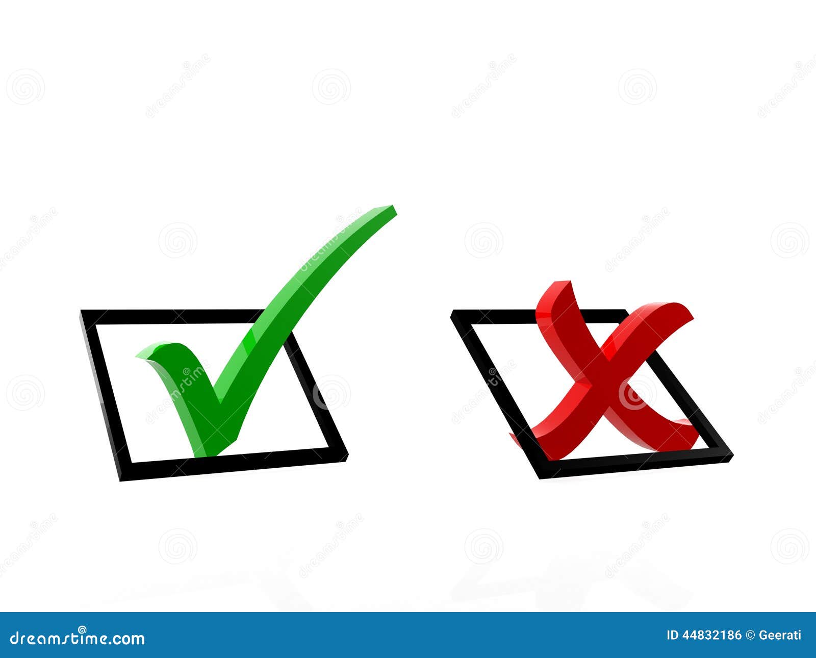 Símbolo Correcto E Incorrecto De La Marca Stock de ilustración ...