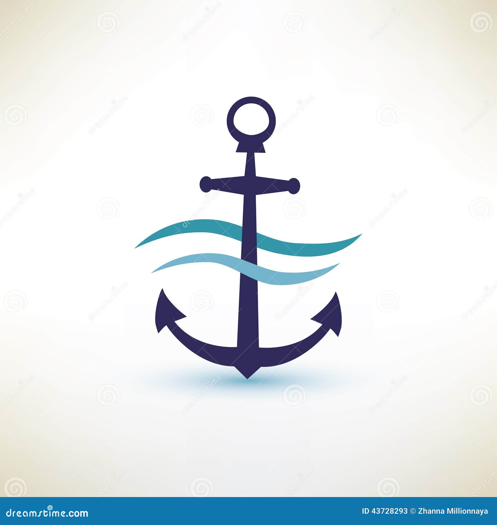 Símbolo da âncora ilustração do vetor. Ilustração de estilo - 43728293