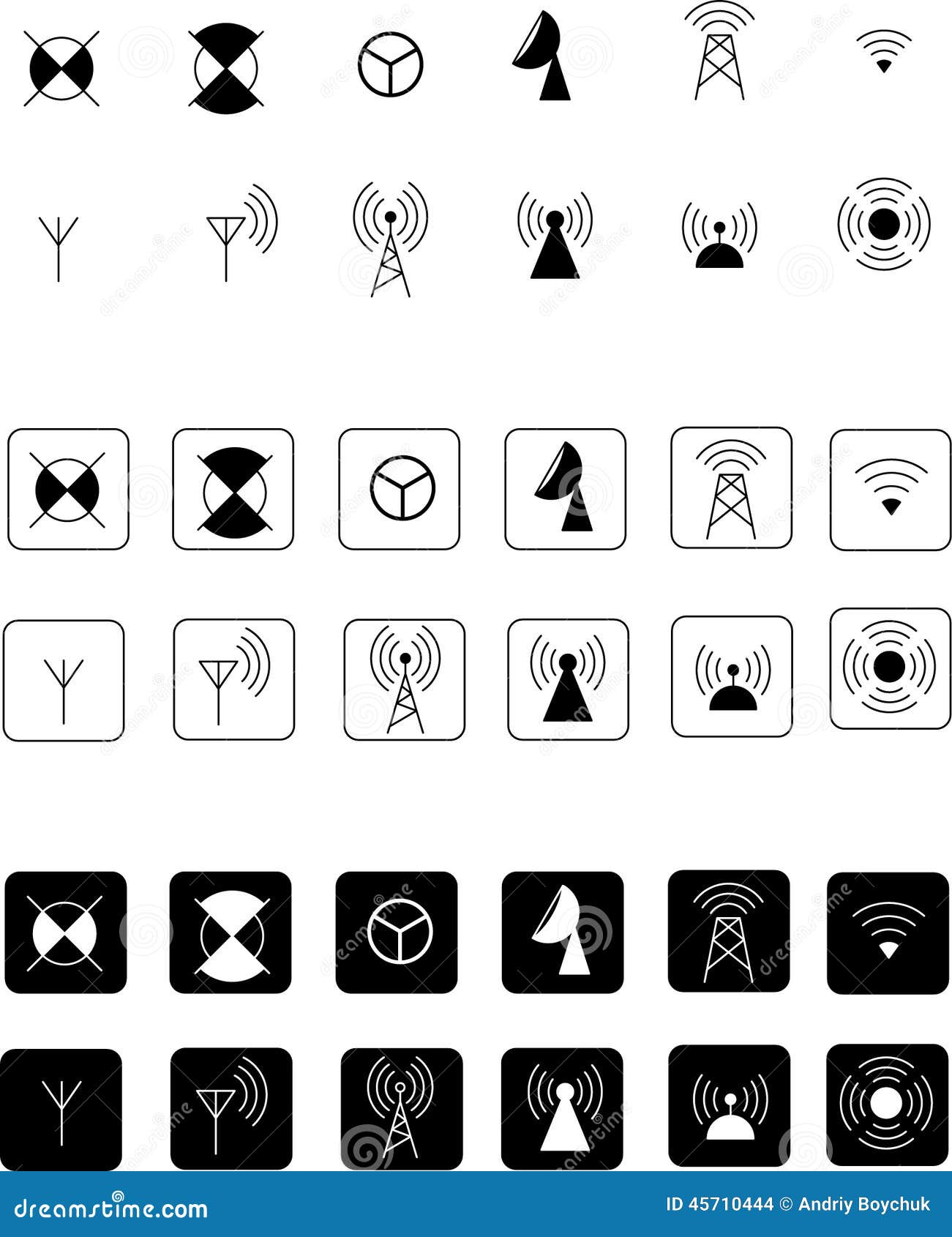 Símbolo da antena ilustração do vetor. Ilustração de sistema - 45710444
