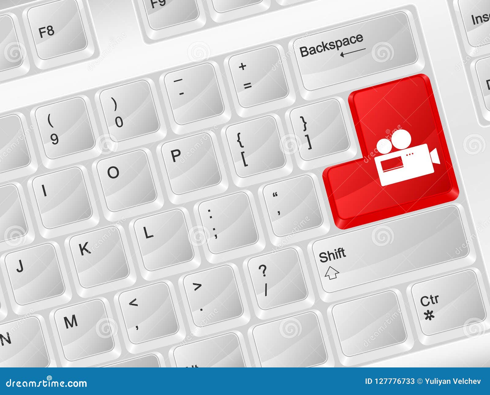 Símbolo Da Câmera Do Teclado De Computador Ilustração do Vetor ...