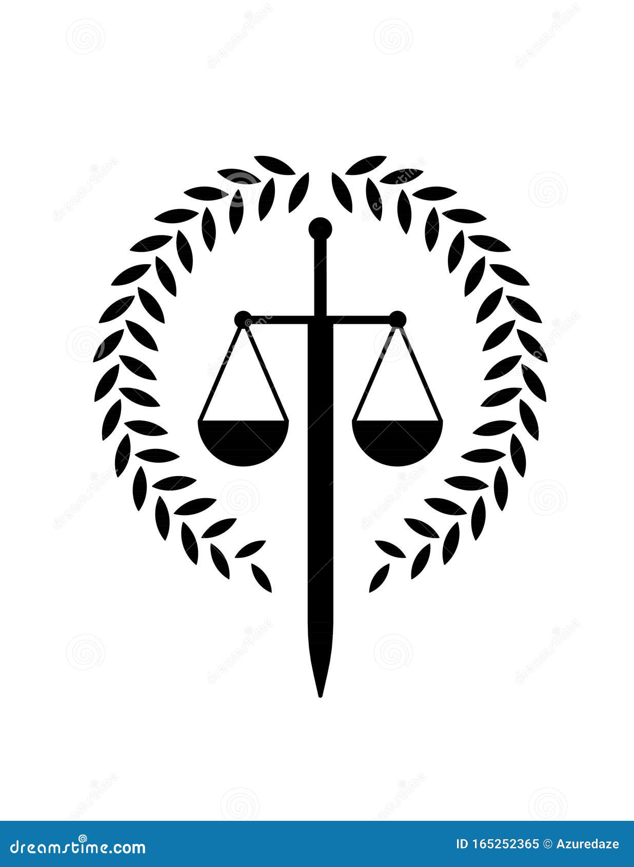 Símbolo da justiça ilustração do vetor. Ilustração de veredicto - 165252365