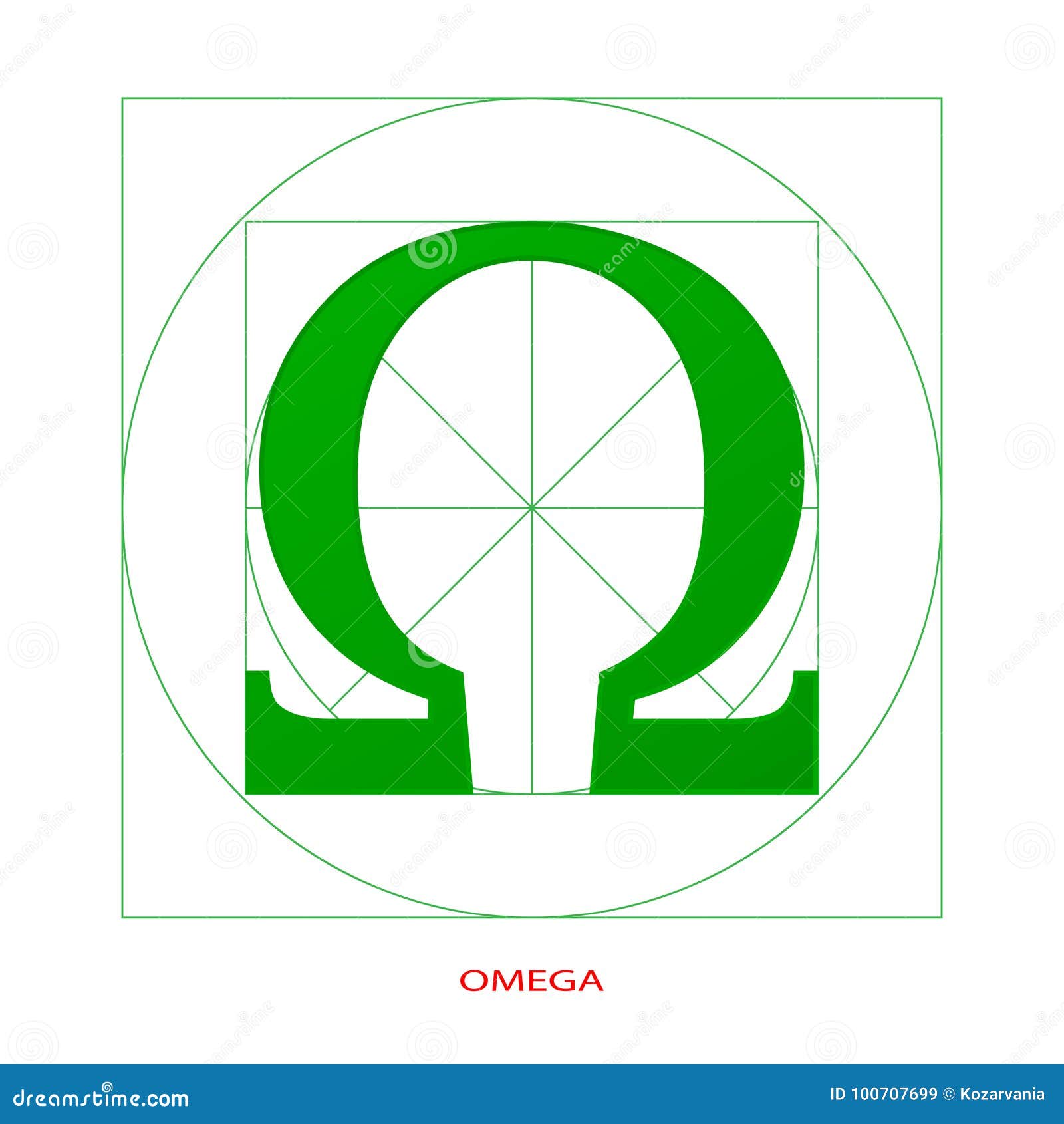 Símbolo Da Medicina Da ômega Ilustração do Vetor - Ilustração de ...