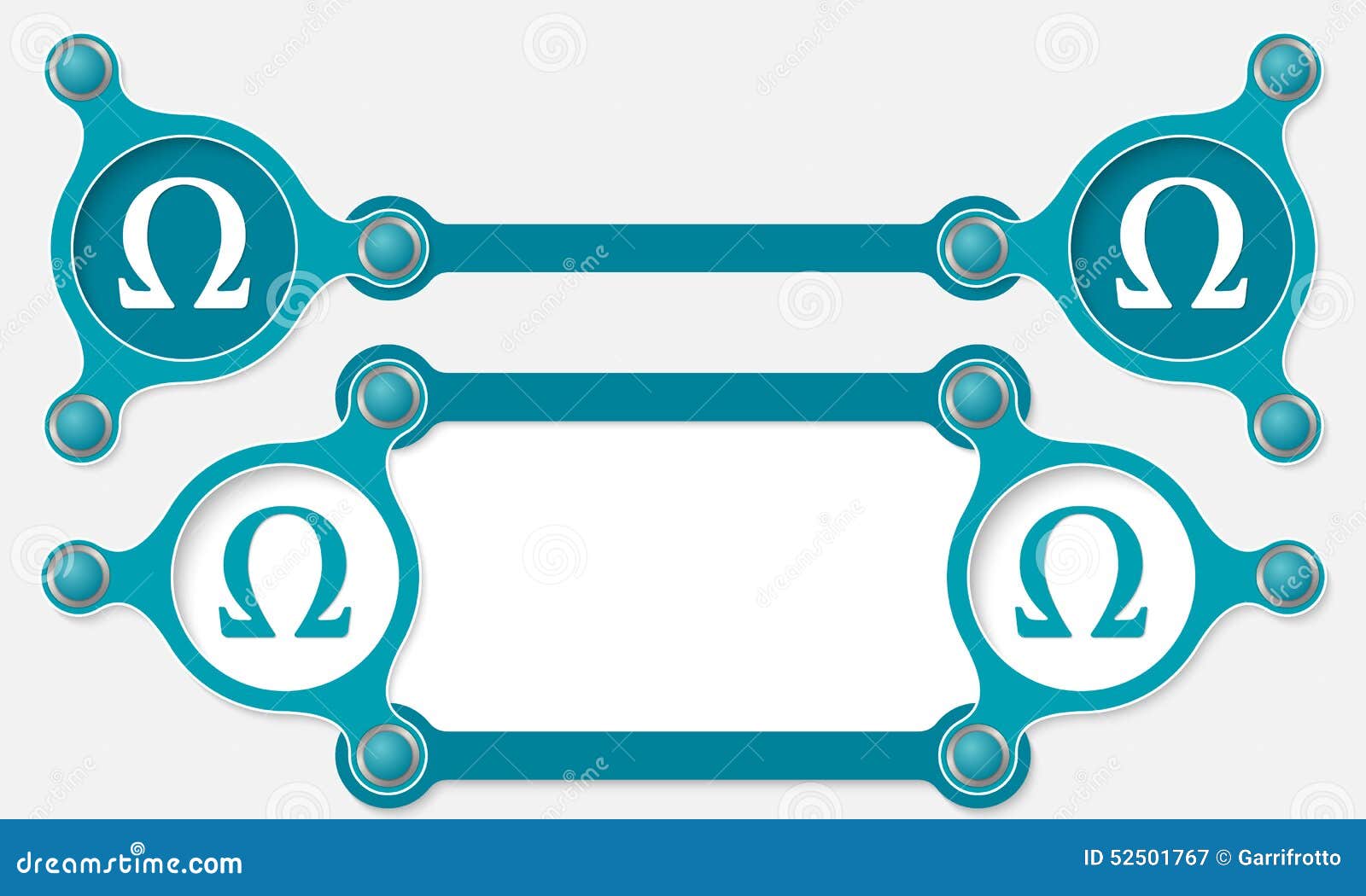 Símbolo da ômega ilustração do vetor. Ilustração de molde - 52501767