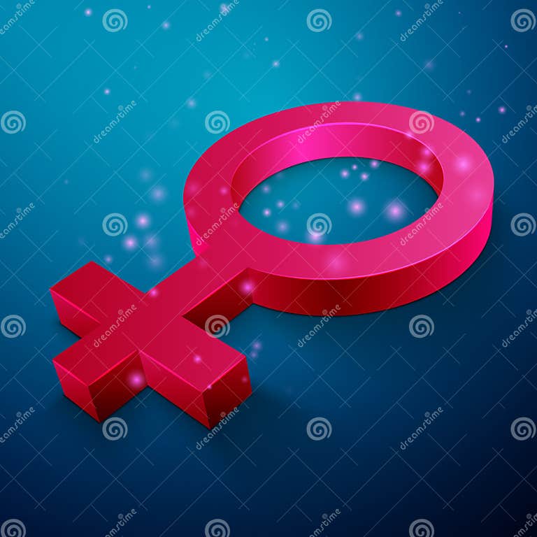Símbolo da mulher ilustração do vetor. Ilustração de conceito - 46484386