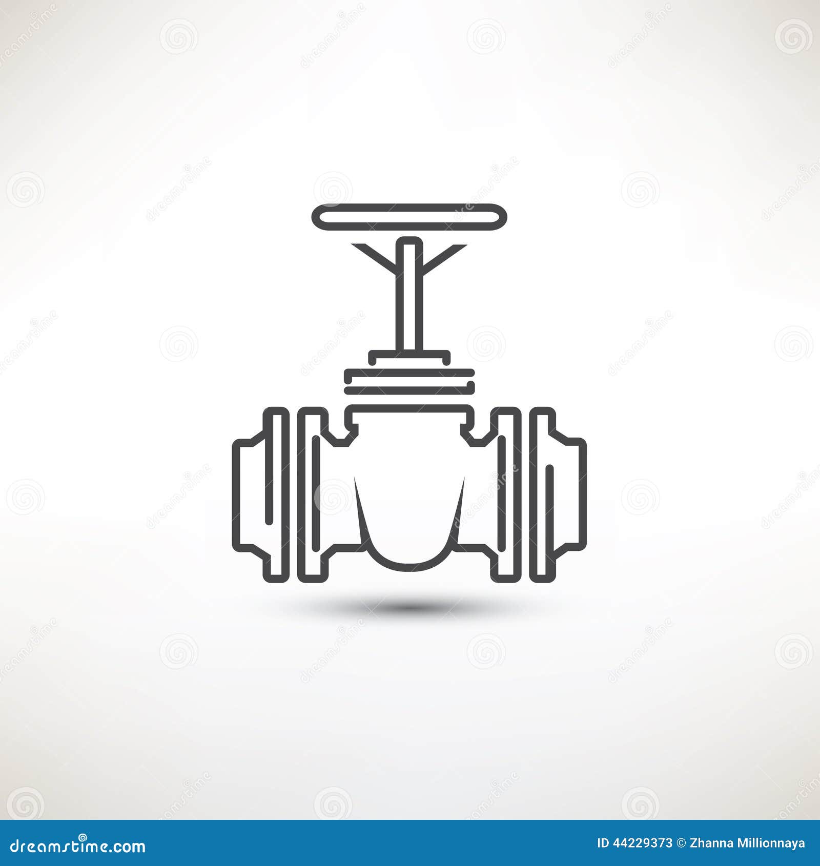 Símbolo da válvula ilustração do vetor. Ilustração de conduzir - 44229373