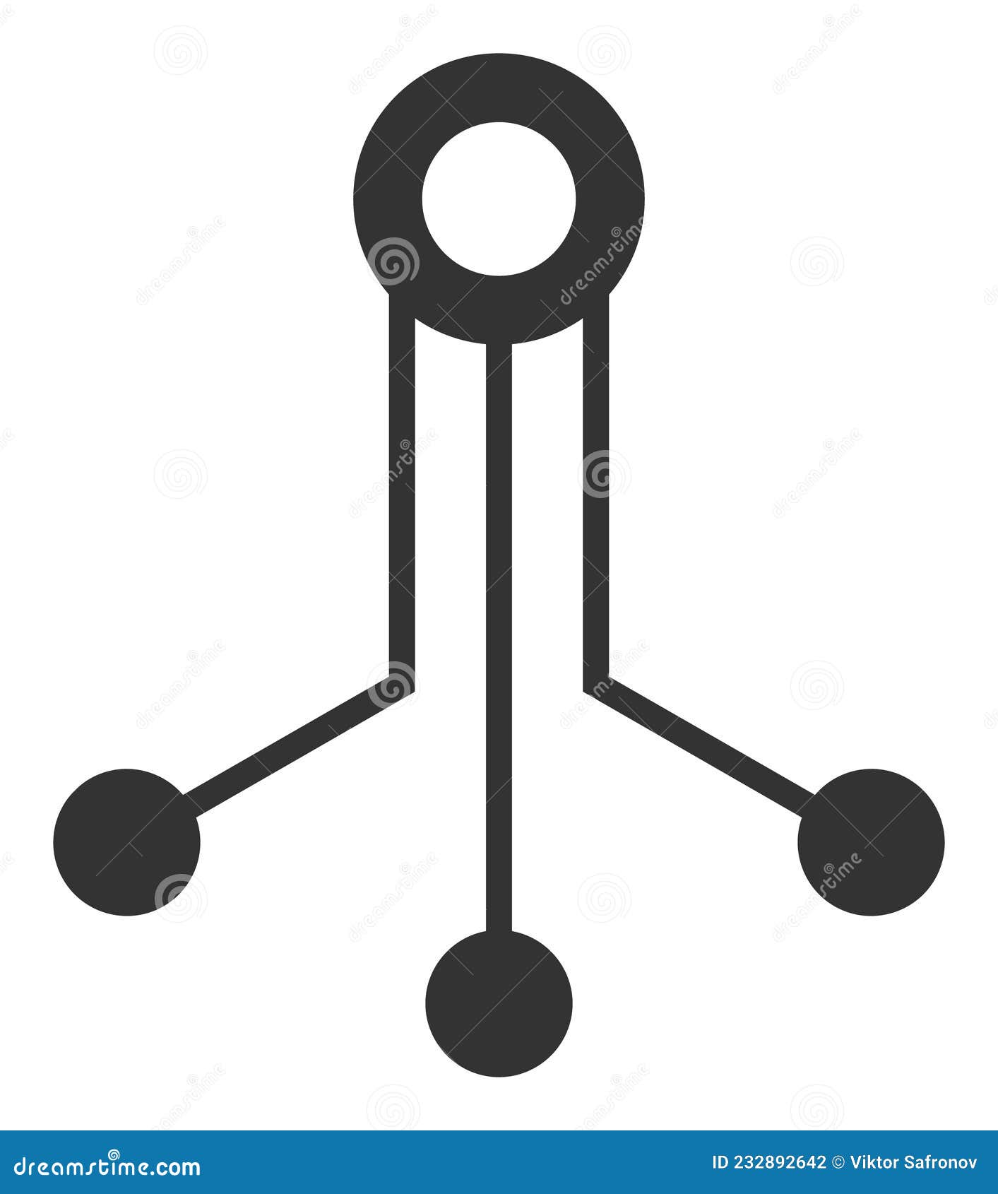 Símbolo De ícone Plano Do Sensor Eletrônico Raster Ilustração Stock ...