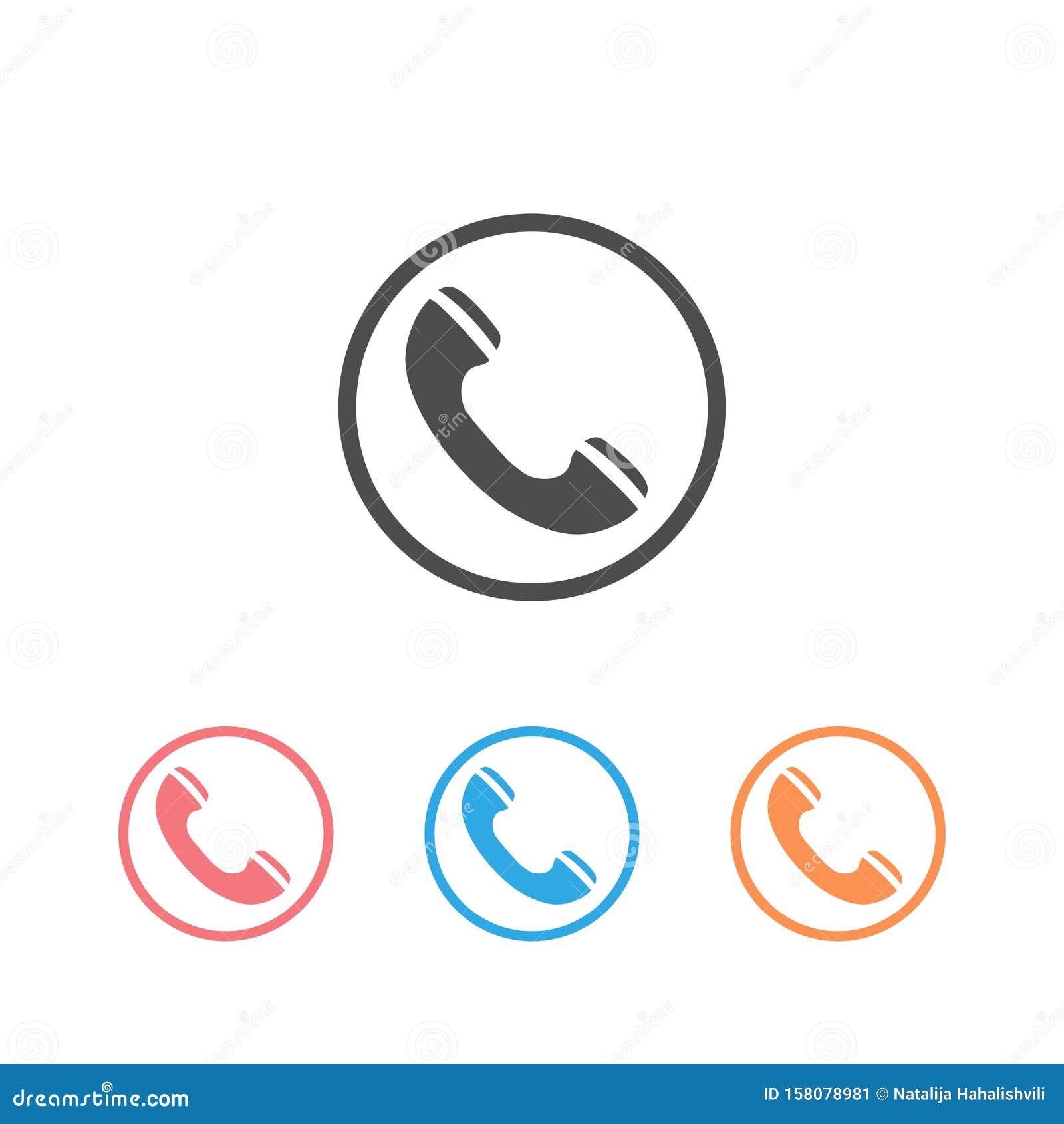 Símbolo De Conjunto De Símbolos De Icono De Llamada De Llamada ...