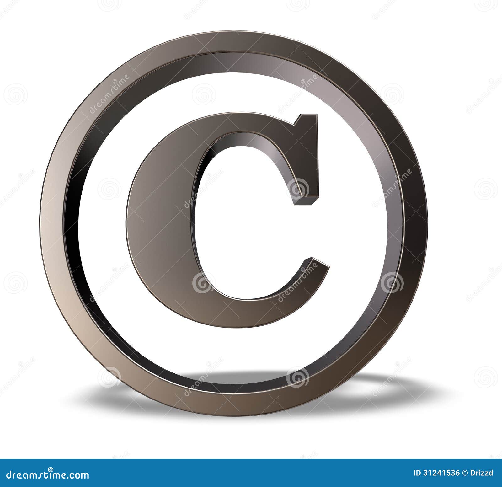 Símbolo de Copyright stock de ilustración. Ilustración de poseer - 31241536