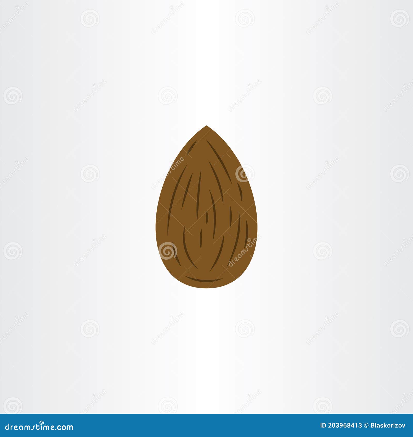 Símbolo De Símbolo De Icono De Almendra Elemento Vector Ilustración del ...