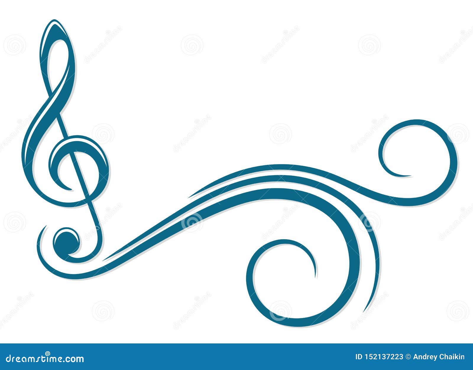 Símbolo de la clave de sol ilustración del vector. Ilustración de nota ...