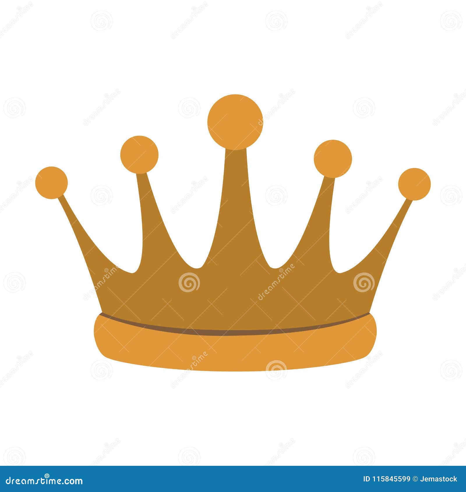 Símbolo De La Corona Del Rey Ilustración del Vector - Ilustración de ...