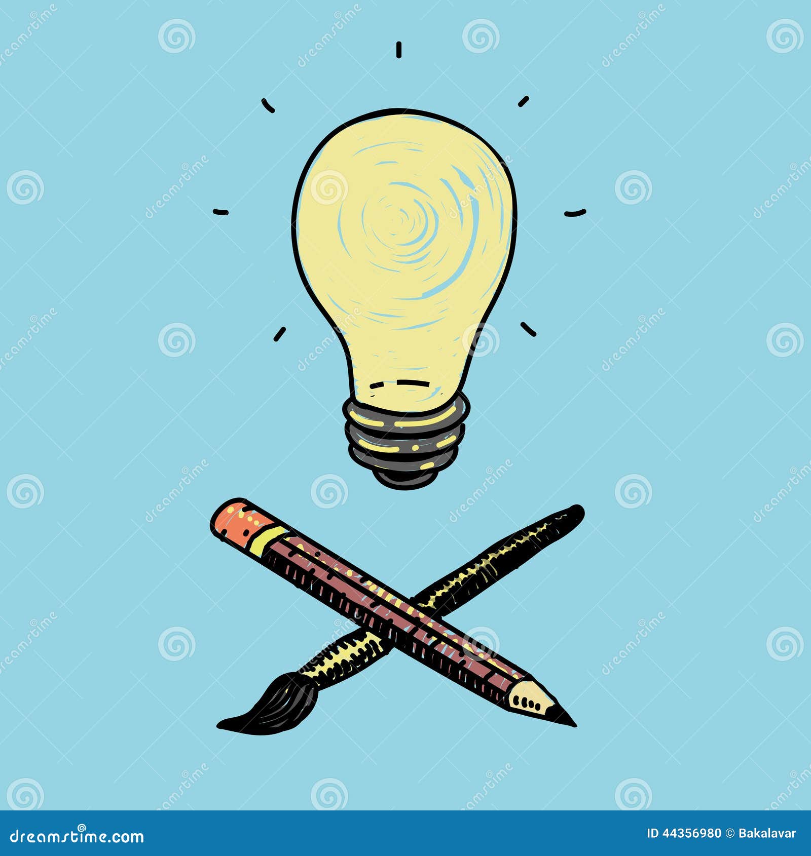 Símbolo De La Idea Y De La Creatividad Ilustración del Vector ...