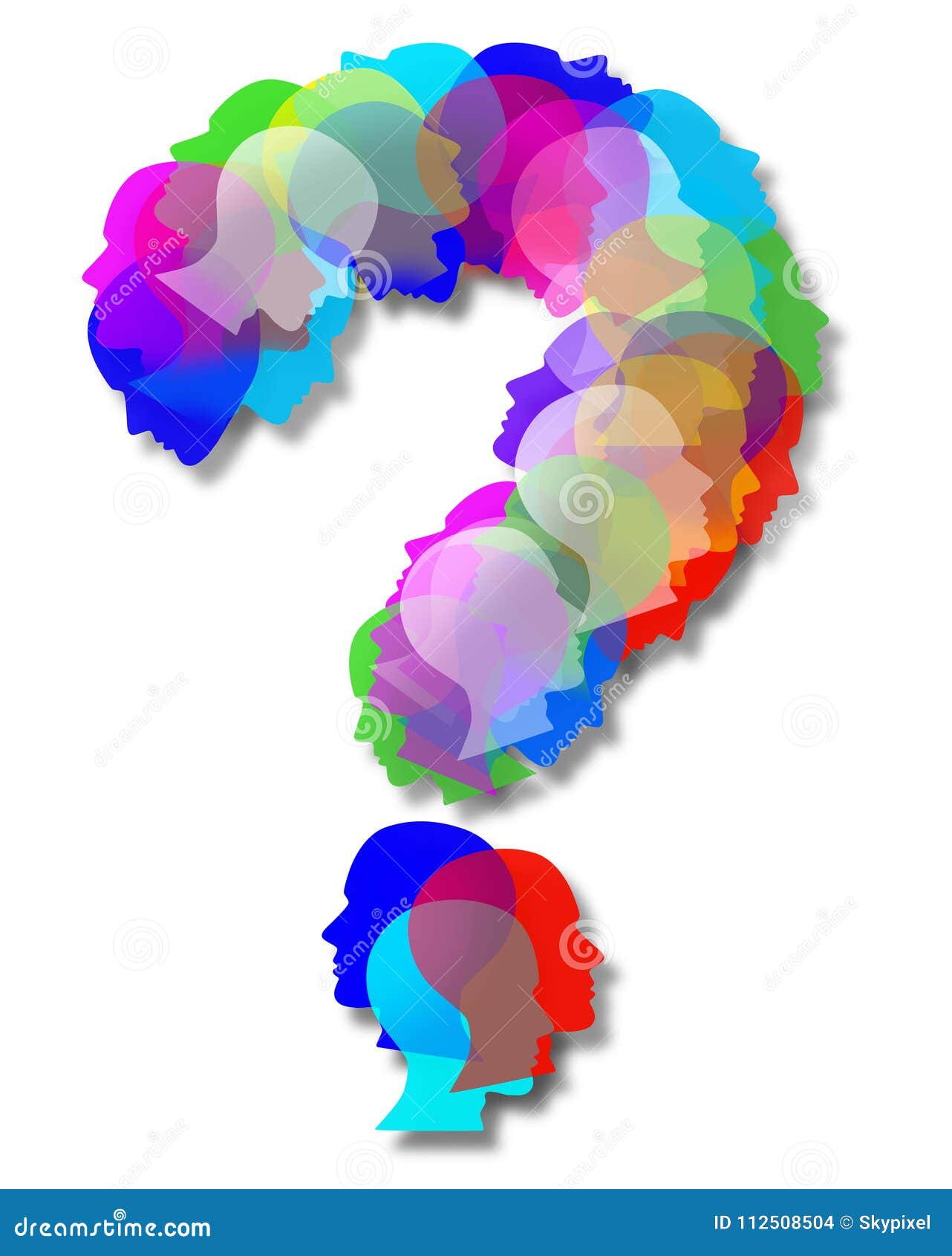 Símbolo De La Pregunta De La Gente Stock de ilustración - Ilustración ...