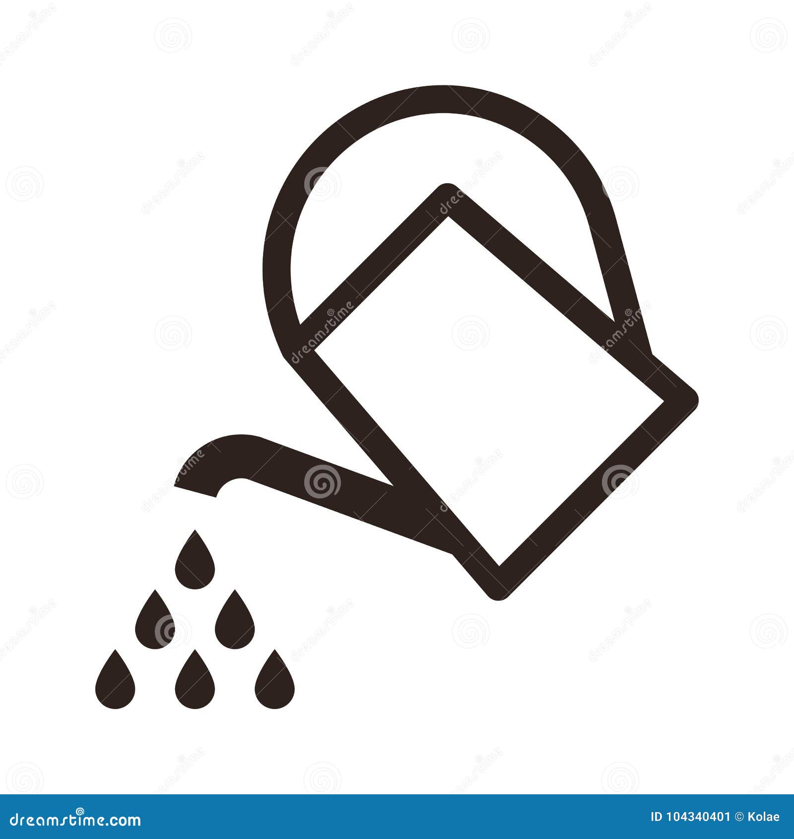 Símbolo de la regadera ilustración del vector. Ilustración de ...