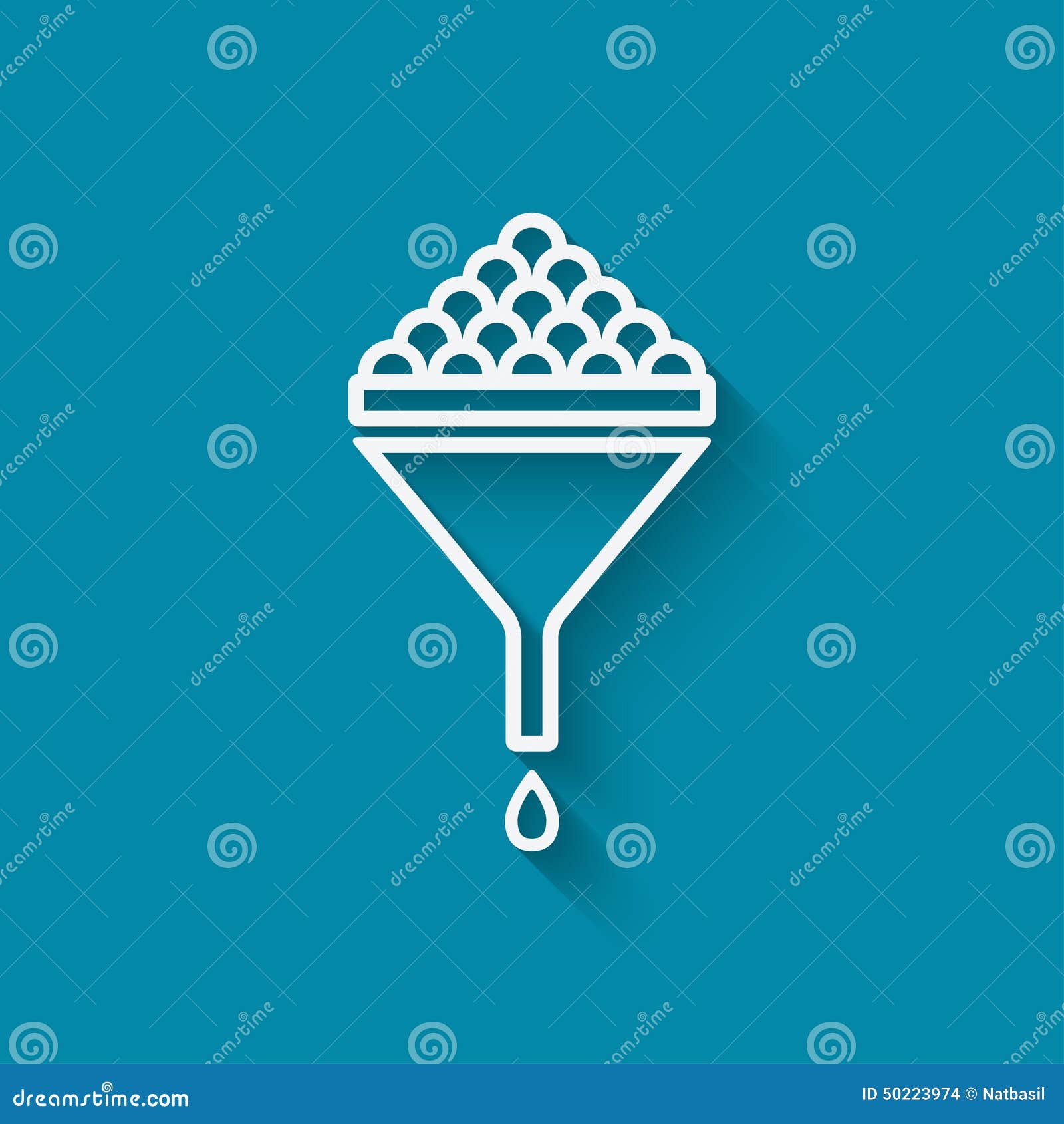 Símbolo De Los Datos Del Filtro Ilustración del Vector - Ilustración de ...