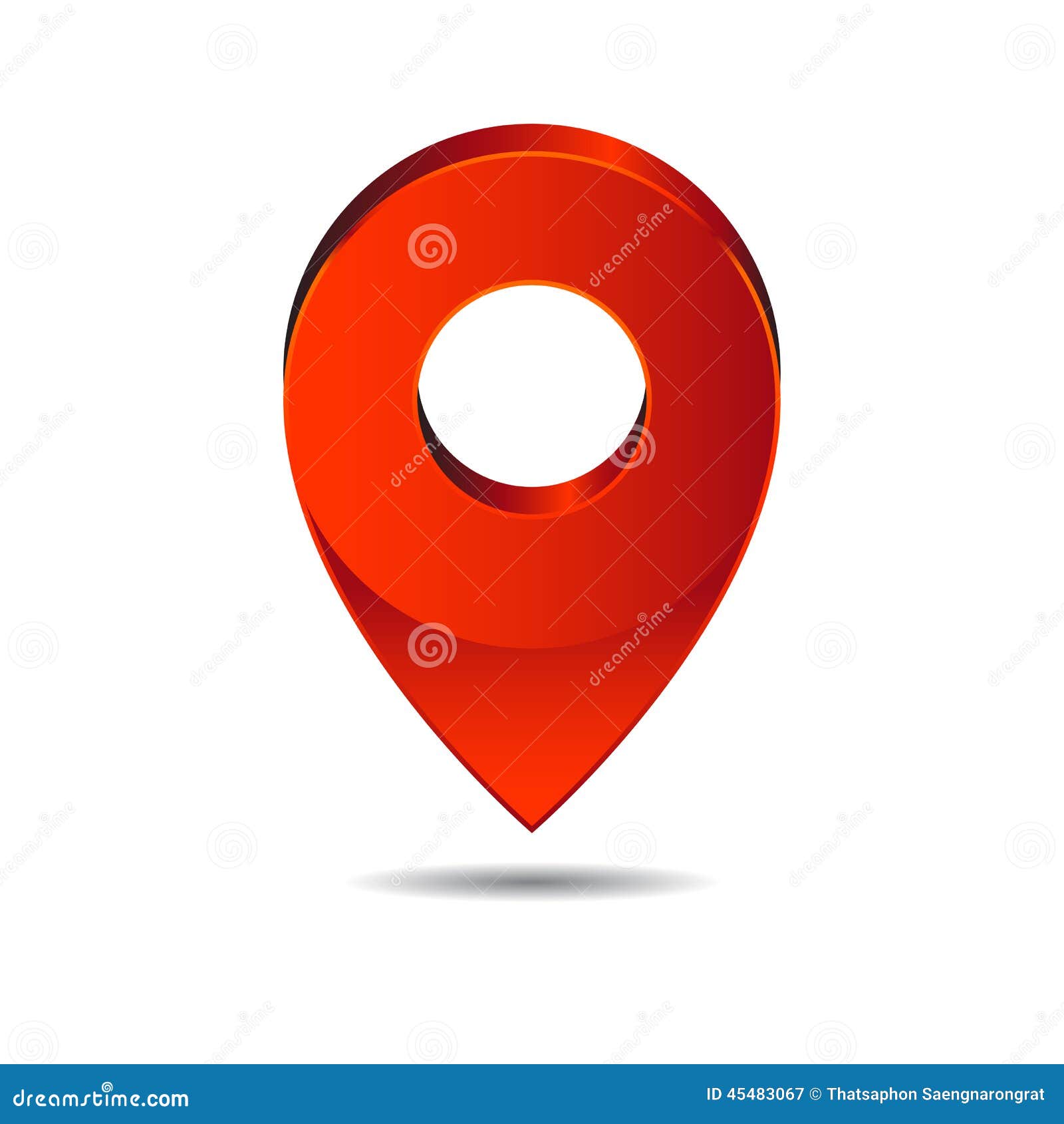 Símbolo De Lugar Do ícone Do Ponteiro Do Pino Do Mapa Ilustração do ...